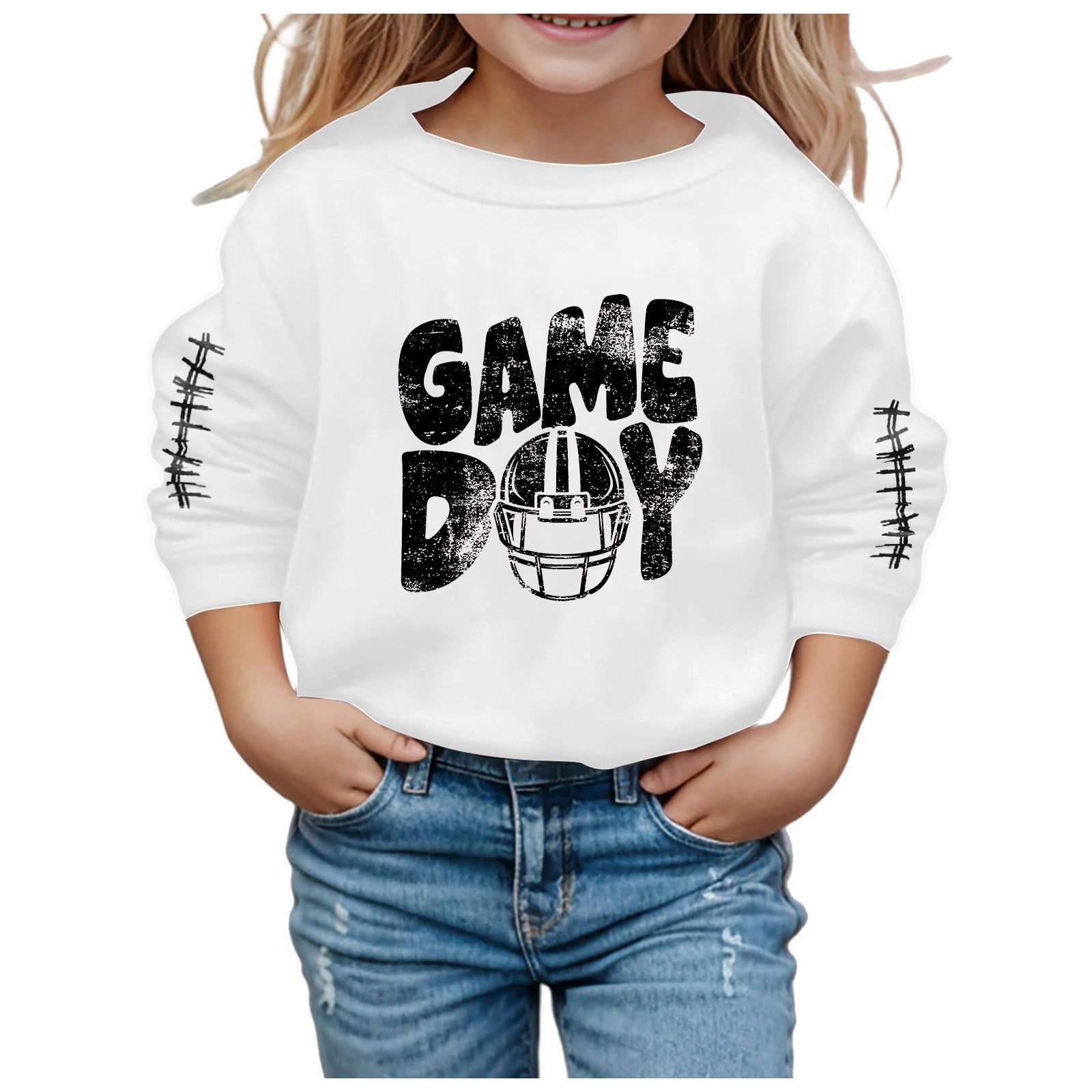 Boy Girl Unisex Long Sleeve Soft Sweatshirt Graphic Kids Cute Round ...