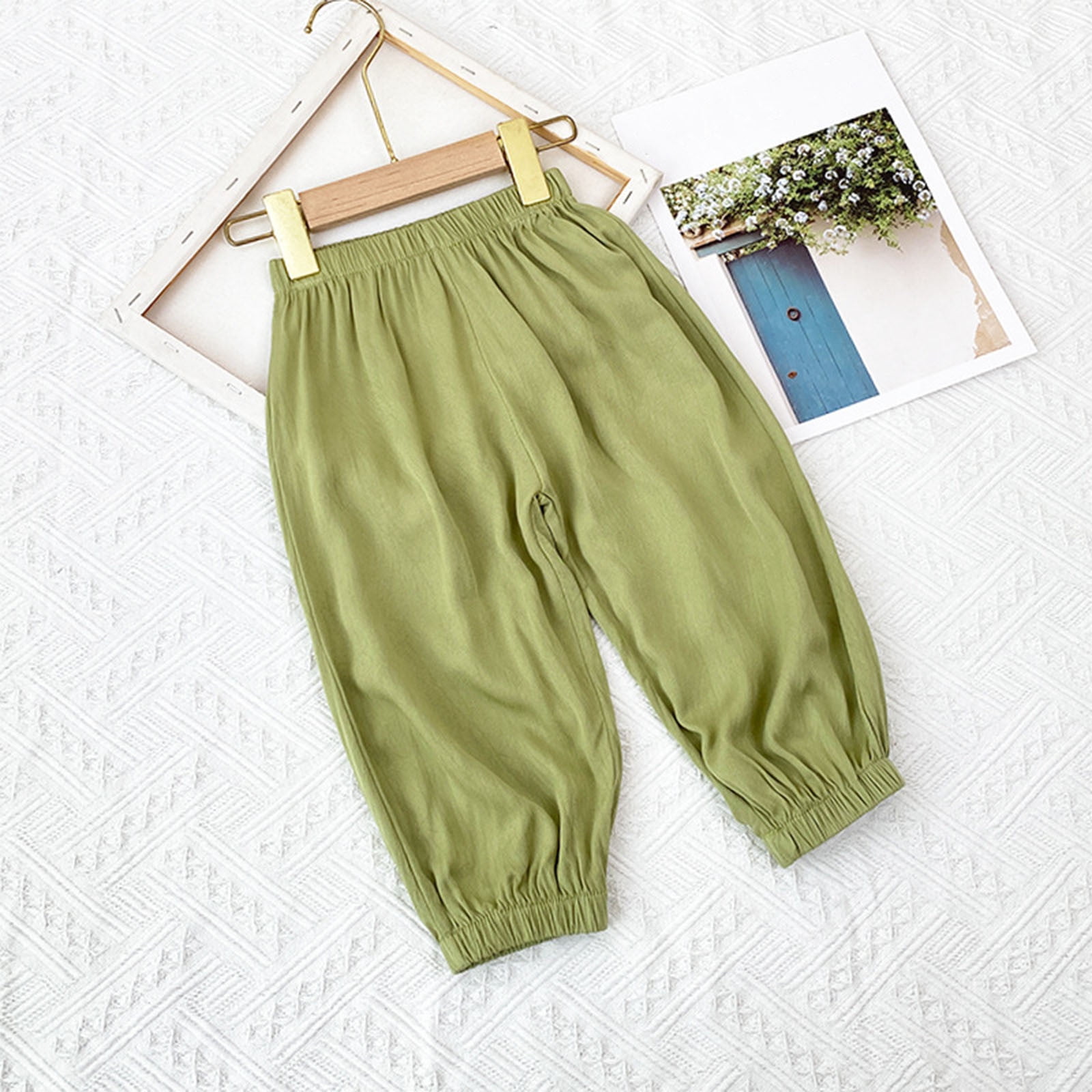 Boy Gril Cloth Up To 65% Off Bdfzl Children'S Summer Solid Ice Silk Lantern Pants Casual Sports ...