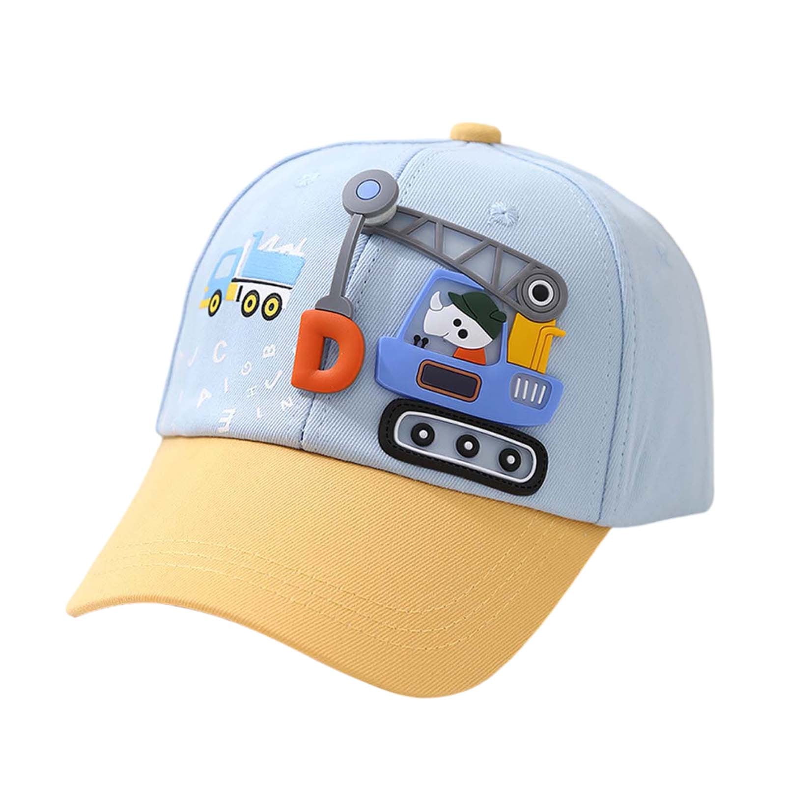 Boy Hats 2-4 Years Kids Baseball Cap With Leather Unisex Toddler ...