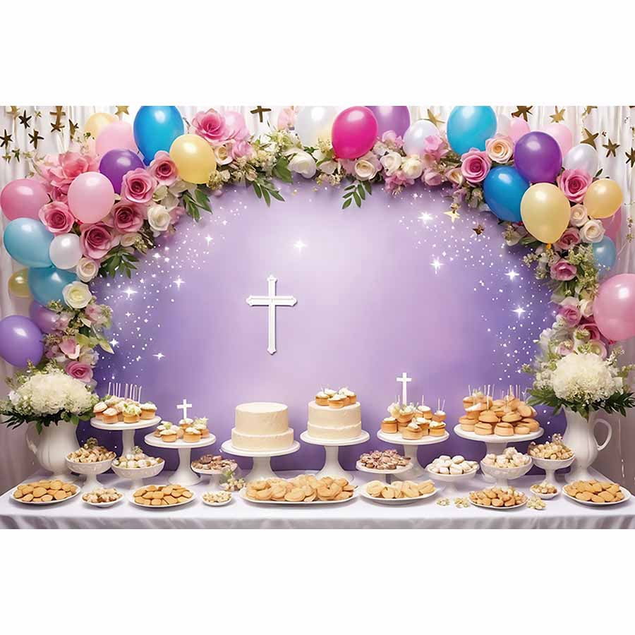 Boy Holy First Communion Backdrop Girl Baptism Background Child ...