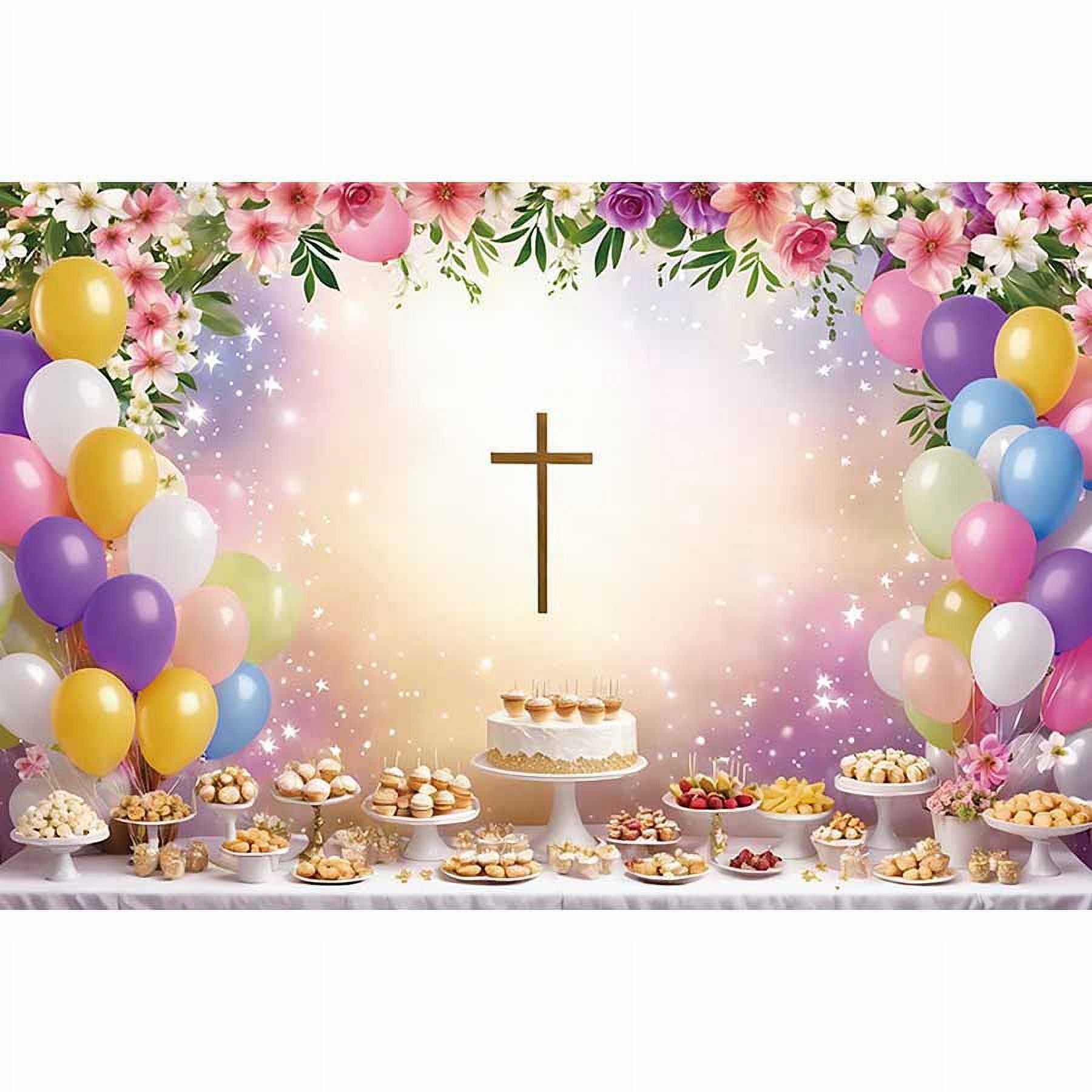 Boy Holy First Communion Backdrop Girl Baptism Background Child ...