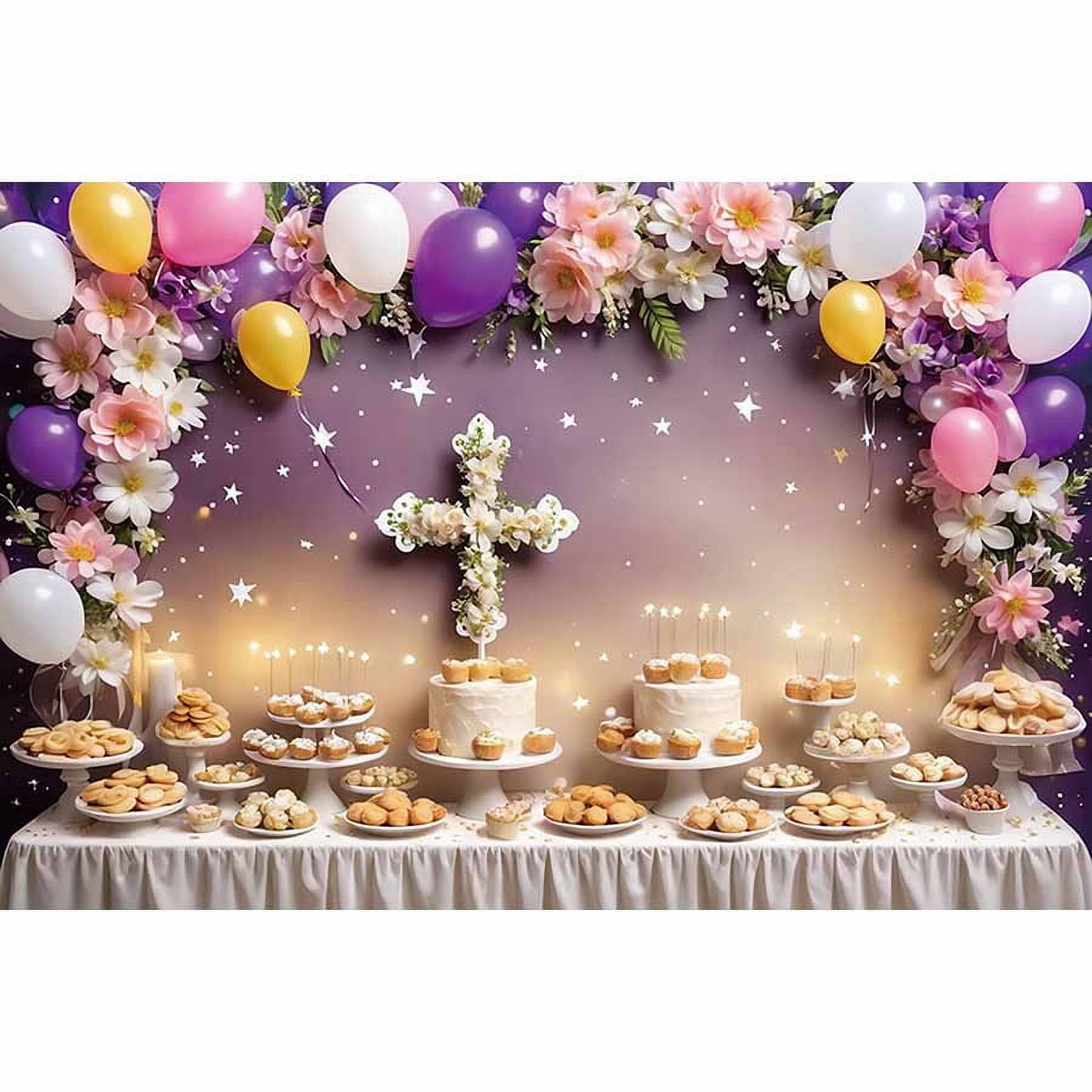 Boy Holy First Communion Backdrop Girl Baptism Background Child ...