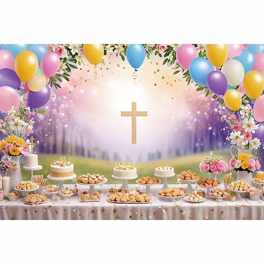 Boy Holy First Communion Backdrop Girl Baptism Background Child ...
