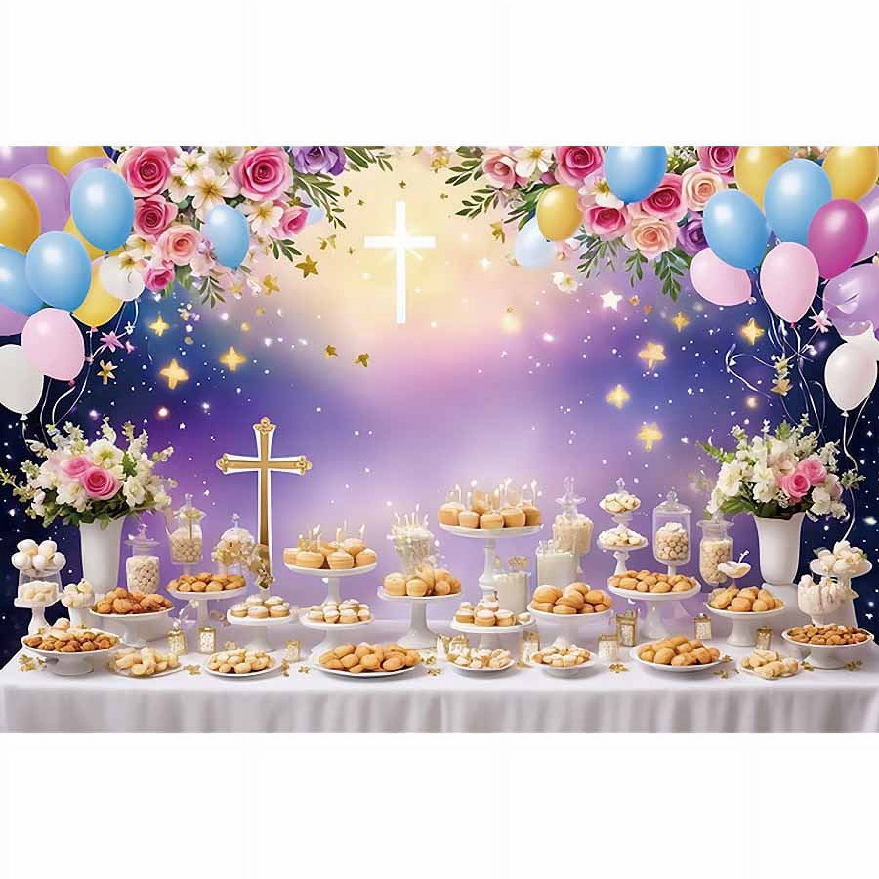 Boy Holy First Communion Backdrop Girl Baptism Background Child ...