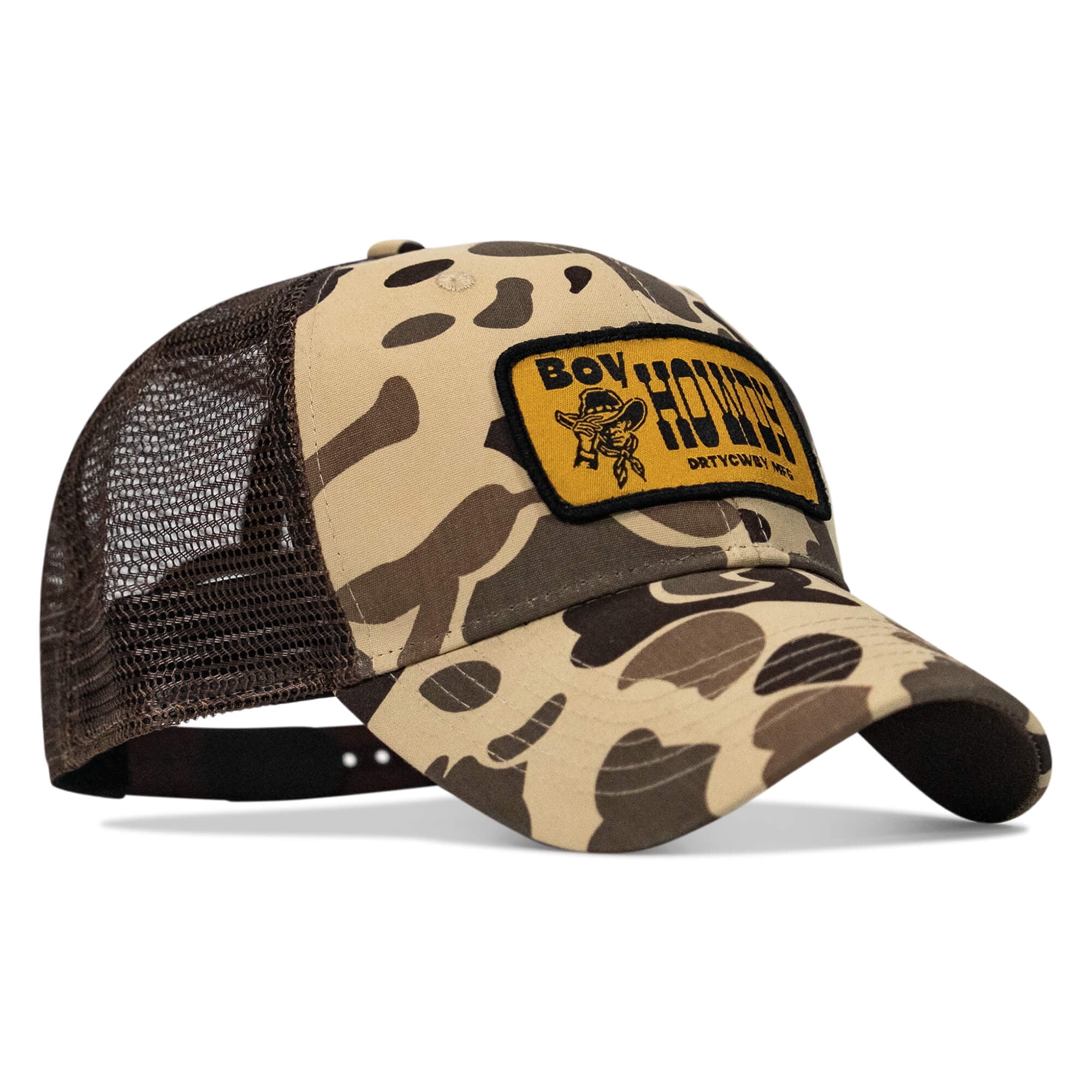 Combat Iron Boy Howdy Western Patch Snapback Hat Desert Duck Camo ...