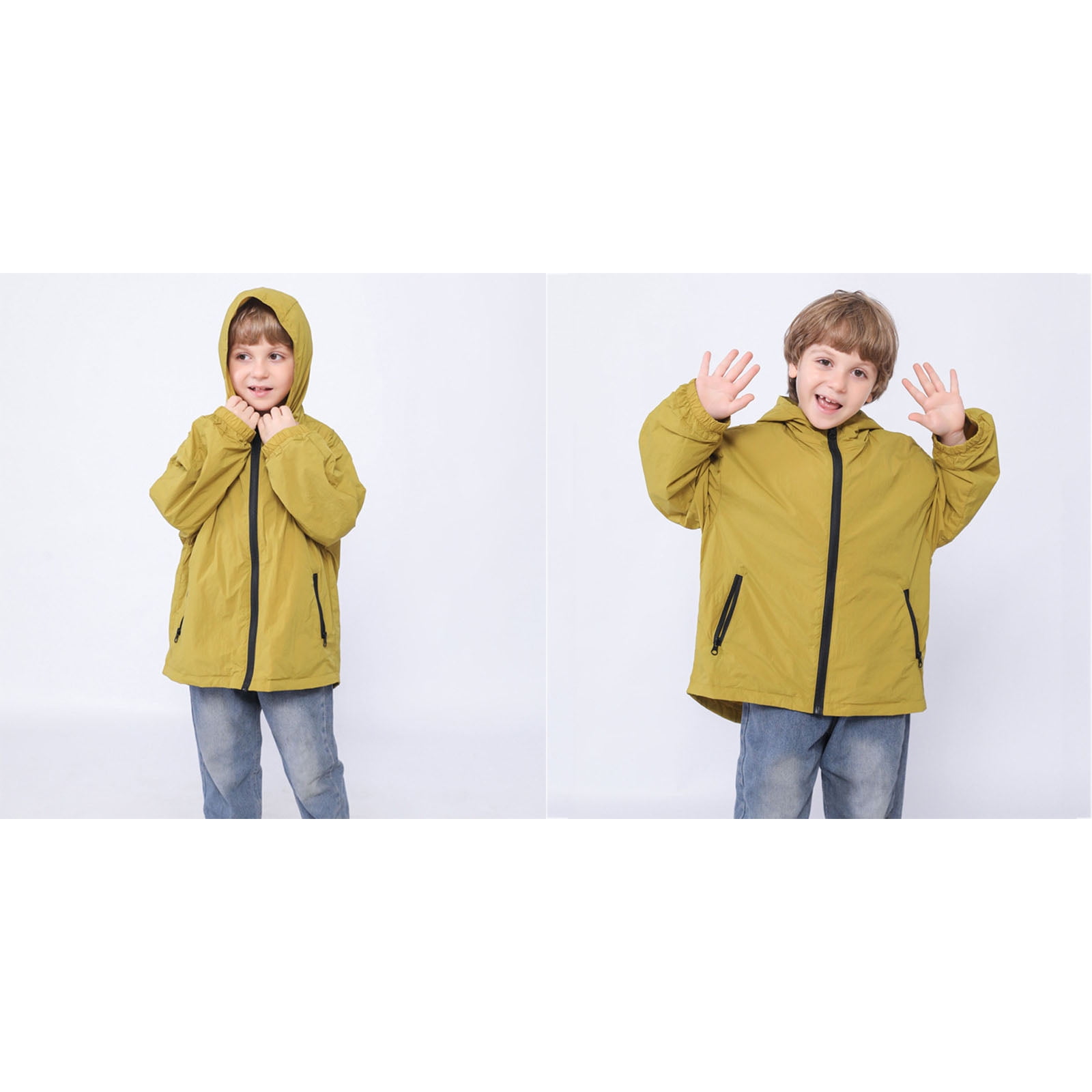 Boy Jackets Kids Boys Windbreaker Zip Up Hoodie Lightweight Kids Jacket ...