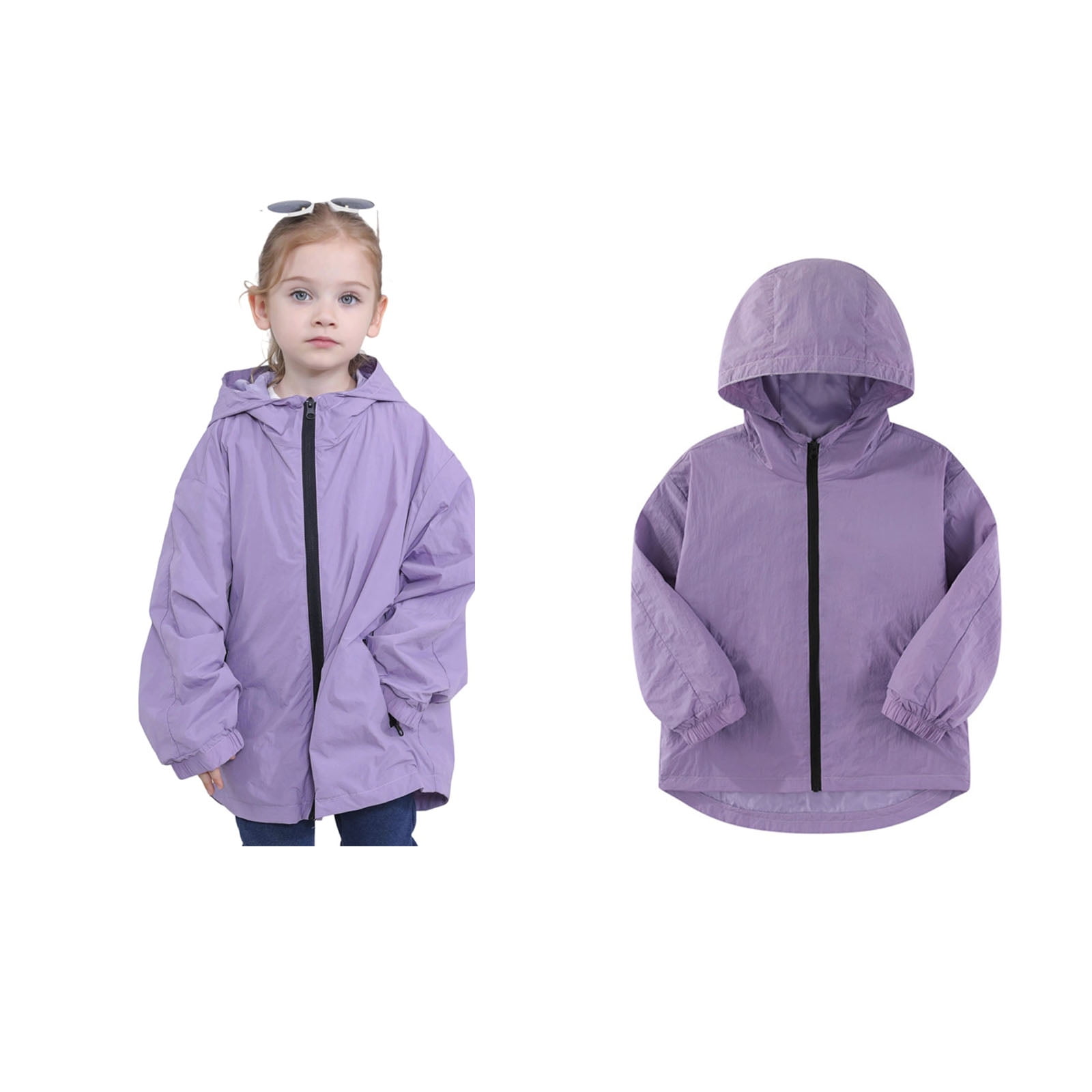 Boy Jackets Kids Girls Windbreaker Jacket Zip Up Jacket Light Jacket ...