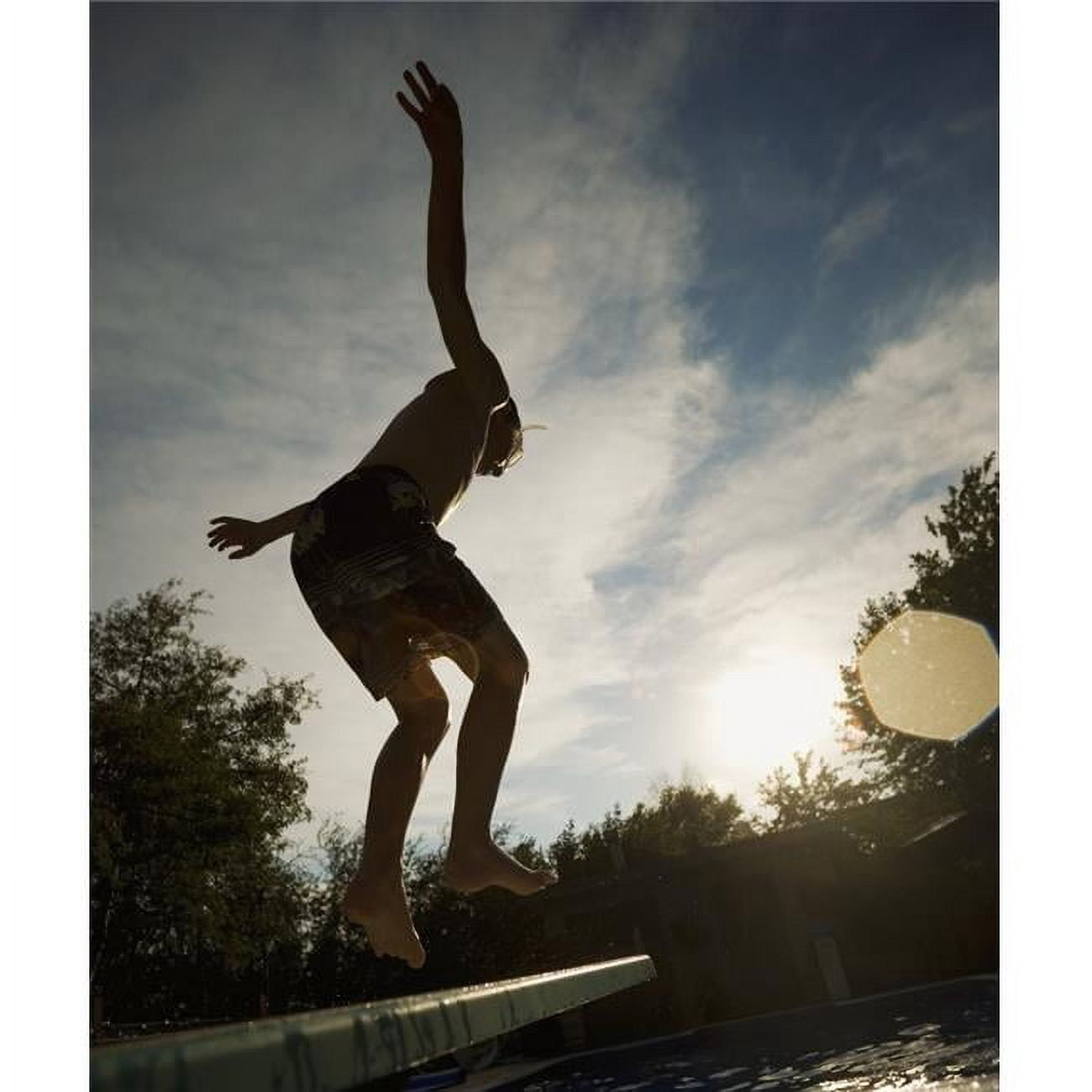 Boy Jumping Off Diving Board Poster Print by Kelly Redinger, 24 x 30 ...