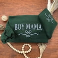 Boy Mama Embroidered Sweatshirt with Kids Names Birthday Mom Mother's ...