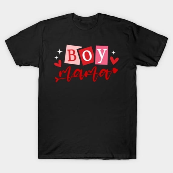 Boy Mama Proud Parent Trendy Script Font Athletic Collegiate Style ...