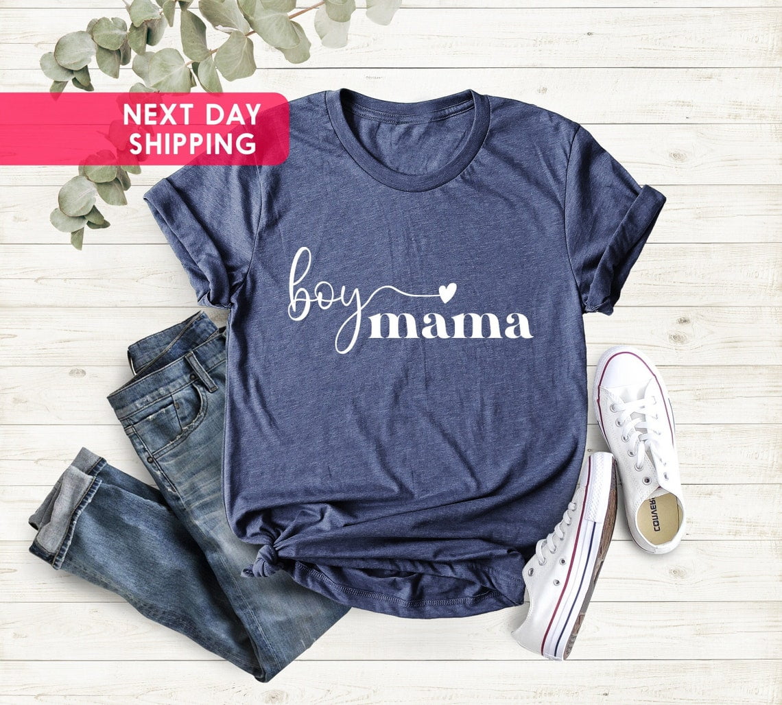 Boy Mama Shirt, Baby Boy Mother Announcement, Boy Mama Gift, Mom Shirt ...