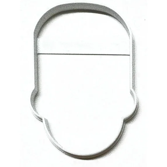 Boy Man Face With Surgical Procedure Cove Outline Nurse Cookie Cutter ...