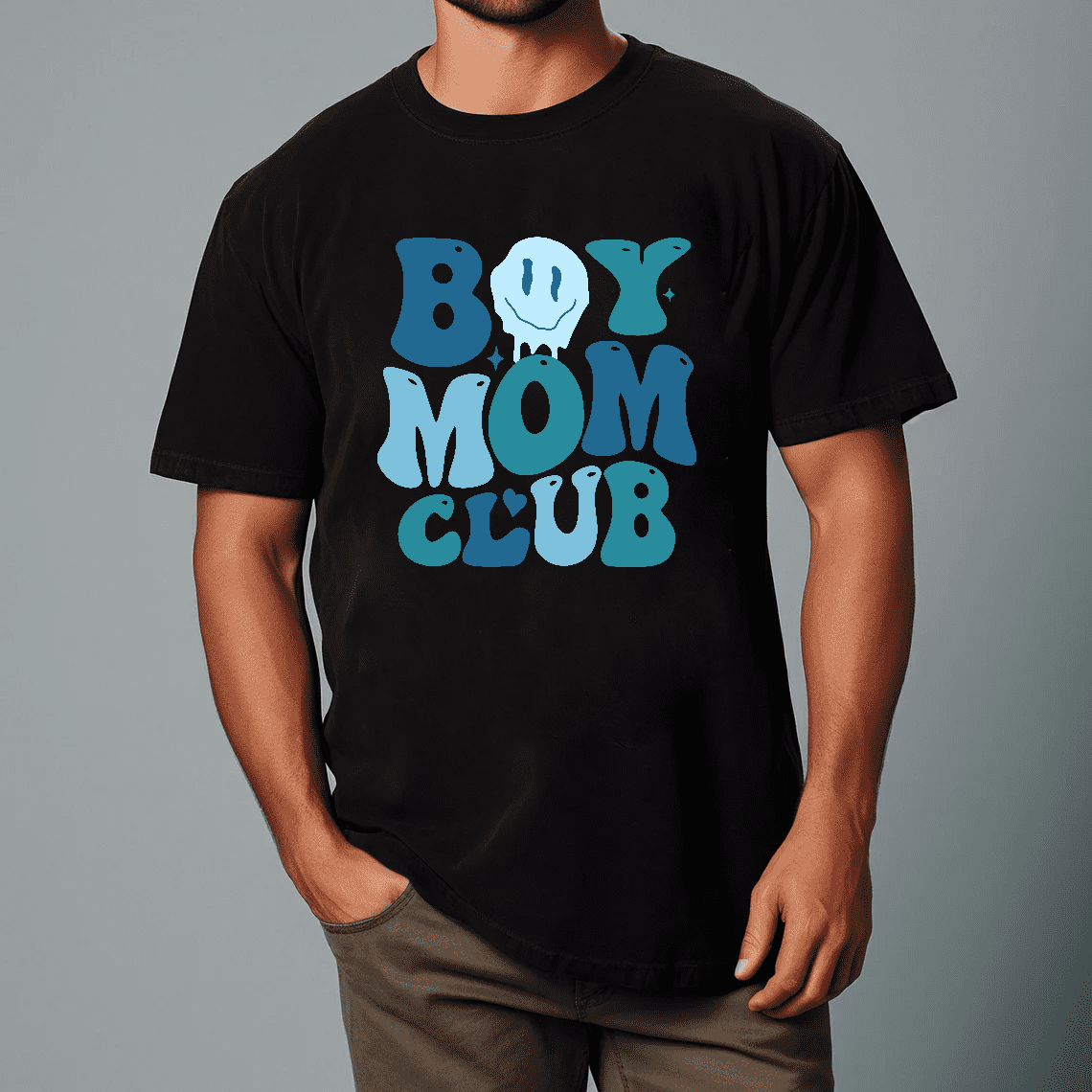 Boy Mom Club Proud Mother Family Quote Fun Everyday Wear Unisex ...