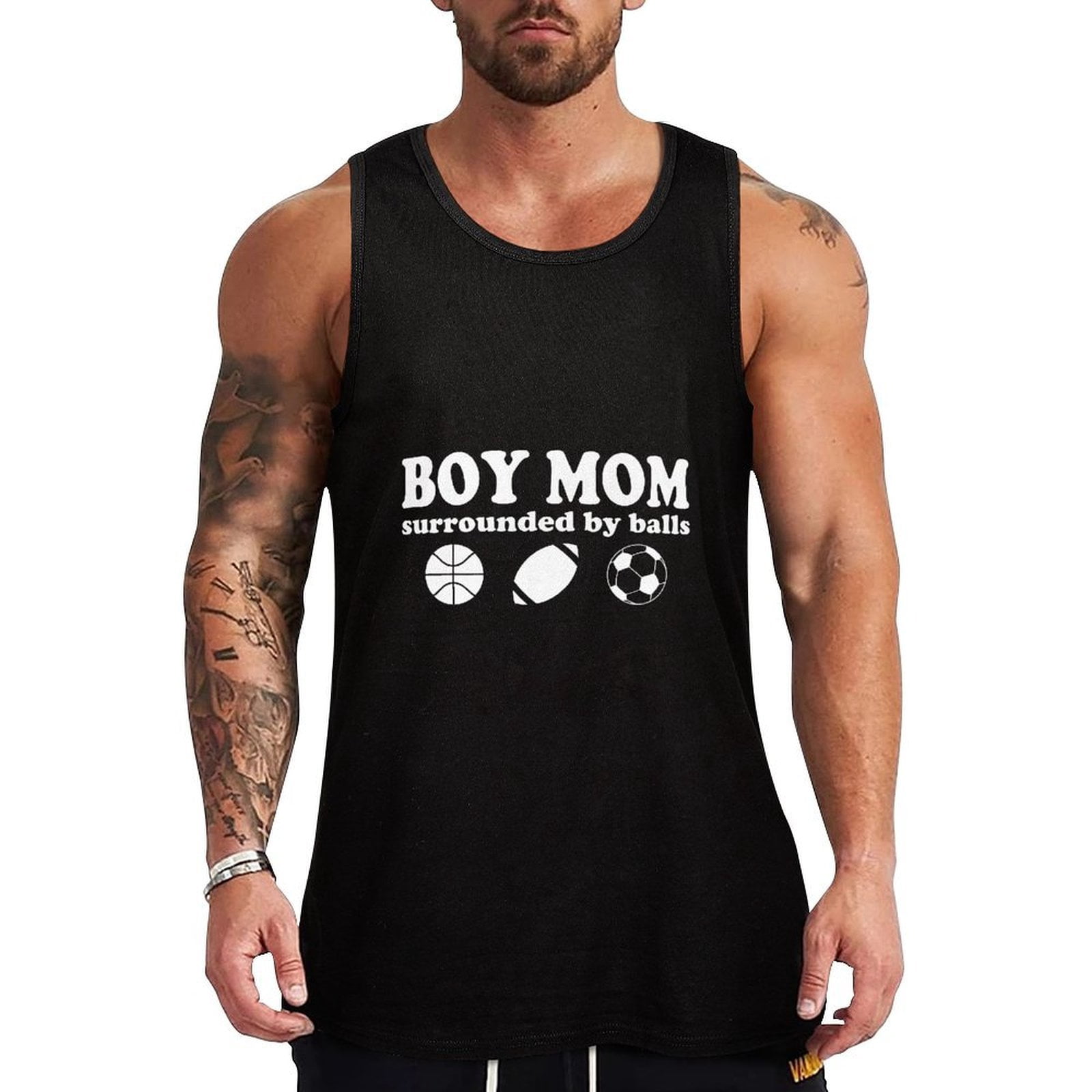 Boy Mom HD Print Men's Muscle T-Shirt, Sleeveless, Muscle Tank Tee Top ...