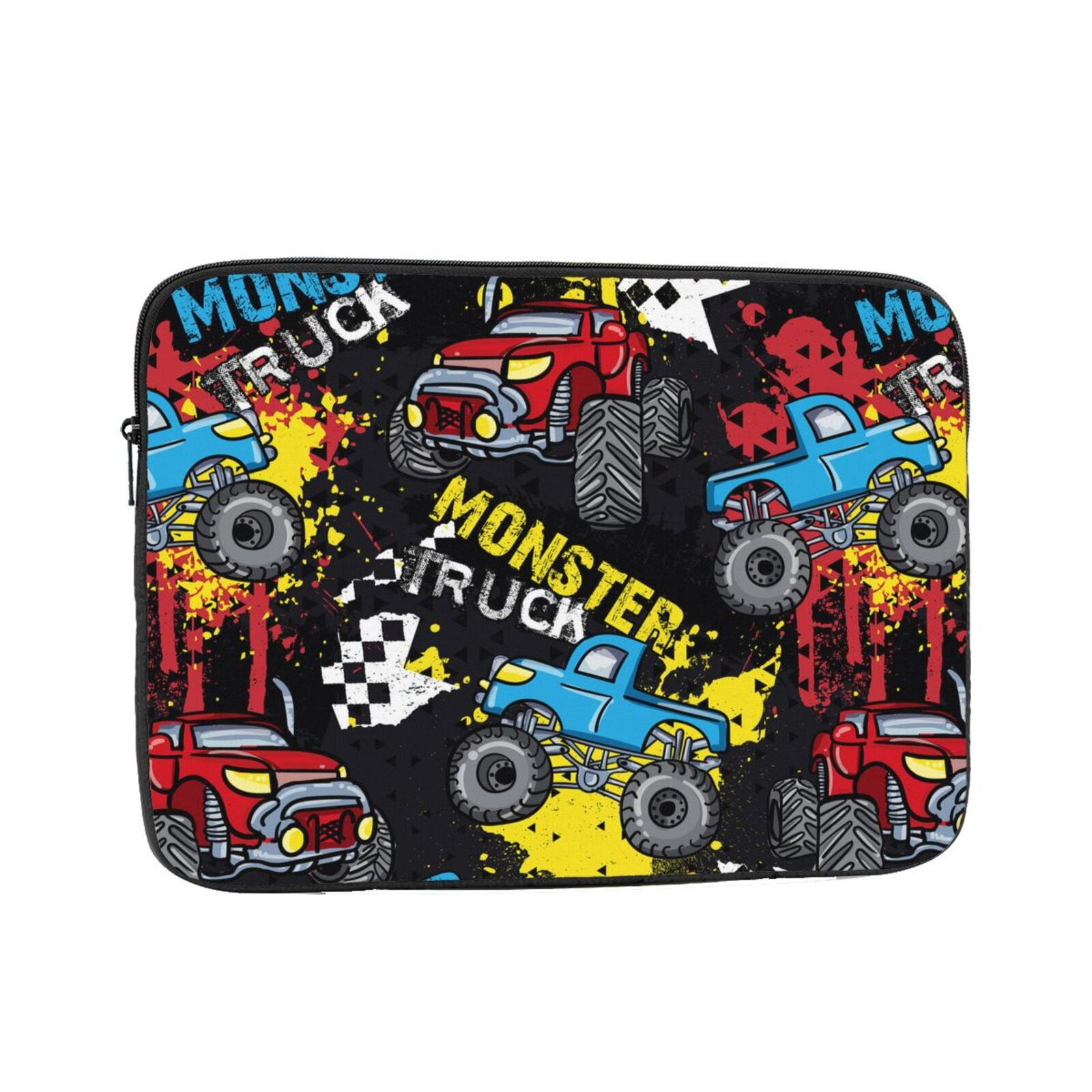 Boy Monster Truck Blue Car 15 inch Portable Laptop Sleeve Compatible ...
