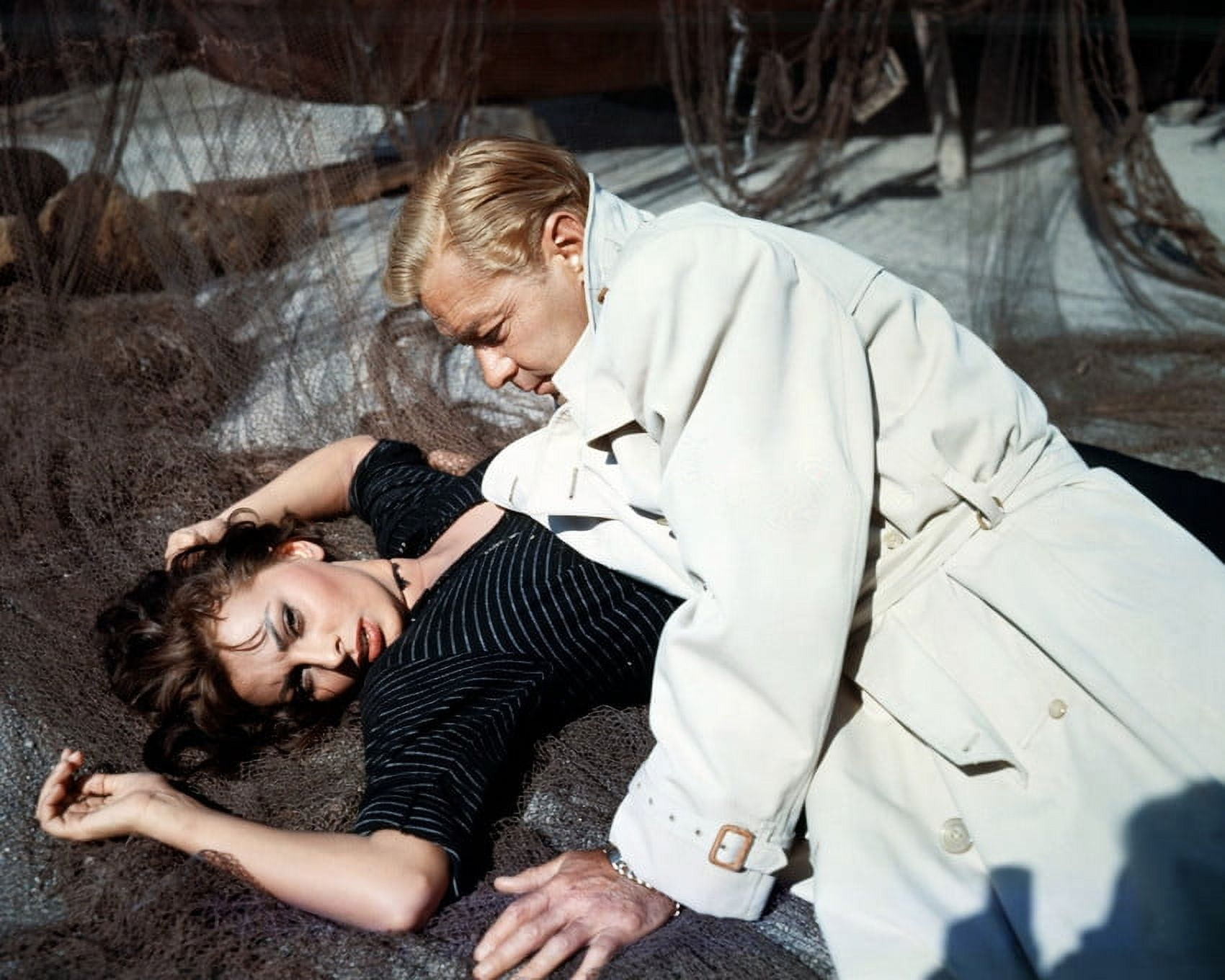 Boy On A Dolphin Alan Ladd Sophia Loren Passionate Scene 24X36 Classic Hollywood Poster ...