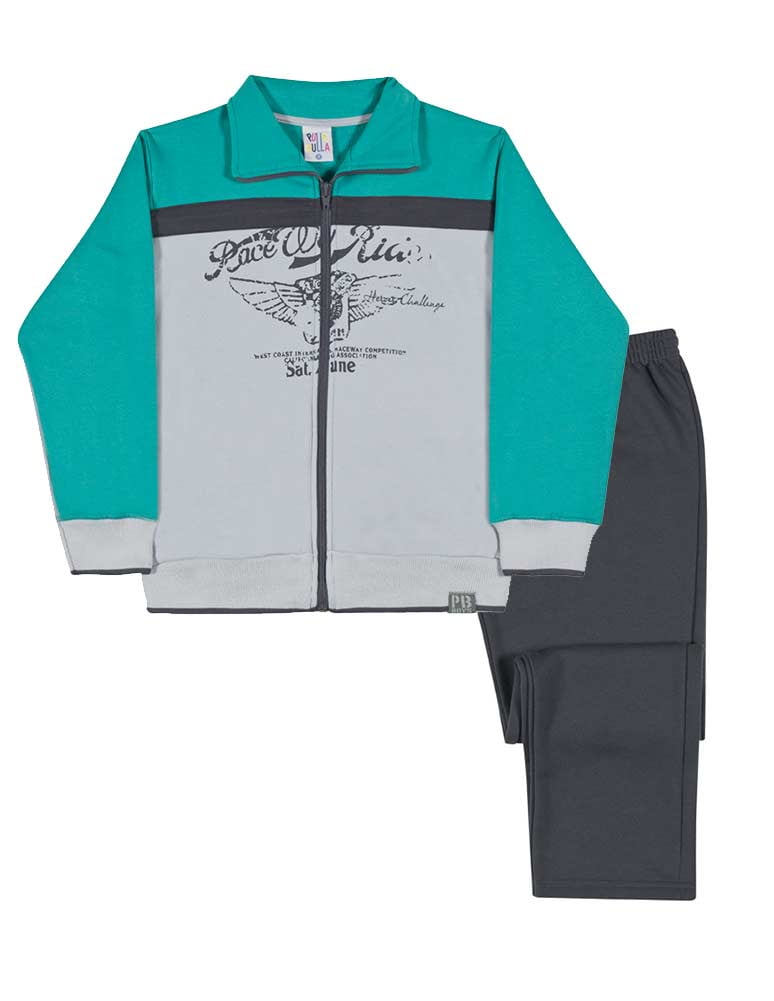 Boy Outfit Tracksuit Jacket and Sweatpants Kids Set Pulla Bulla Sizes 2 ...