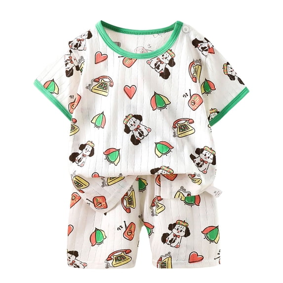 Boy Outfits Casual Round Neck Animal Print Breathable Boys' Clothing ...