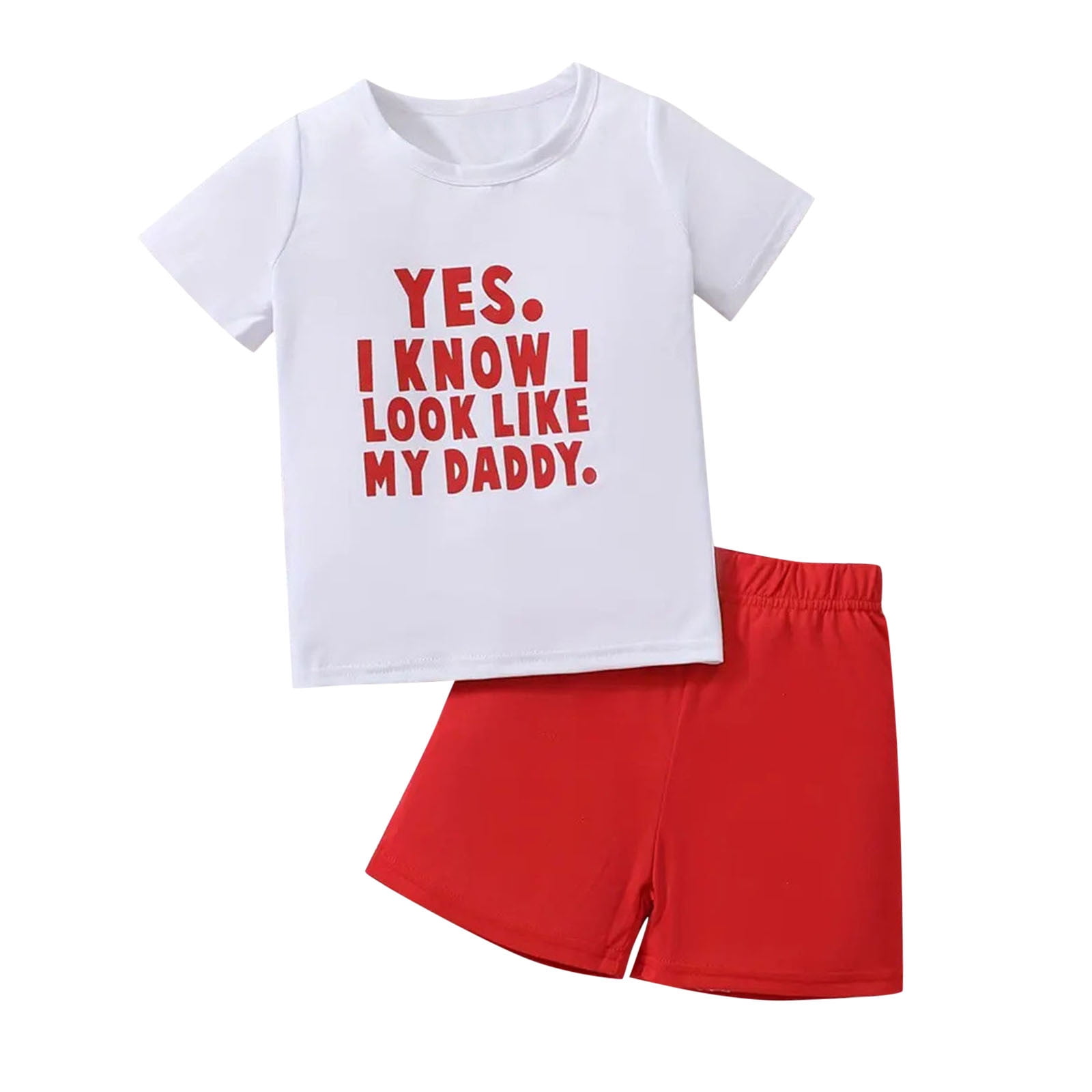 Boy Outfits Set Crew Neck Shirt Short Sets School Outdoor Activities ...