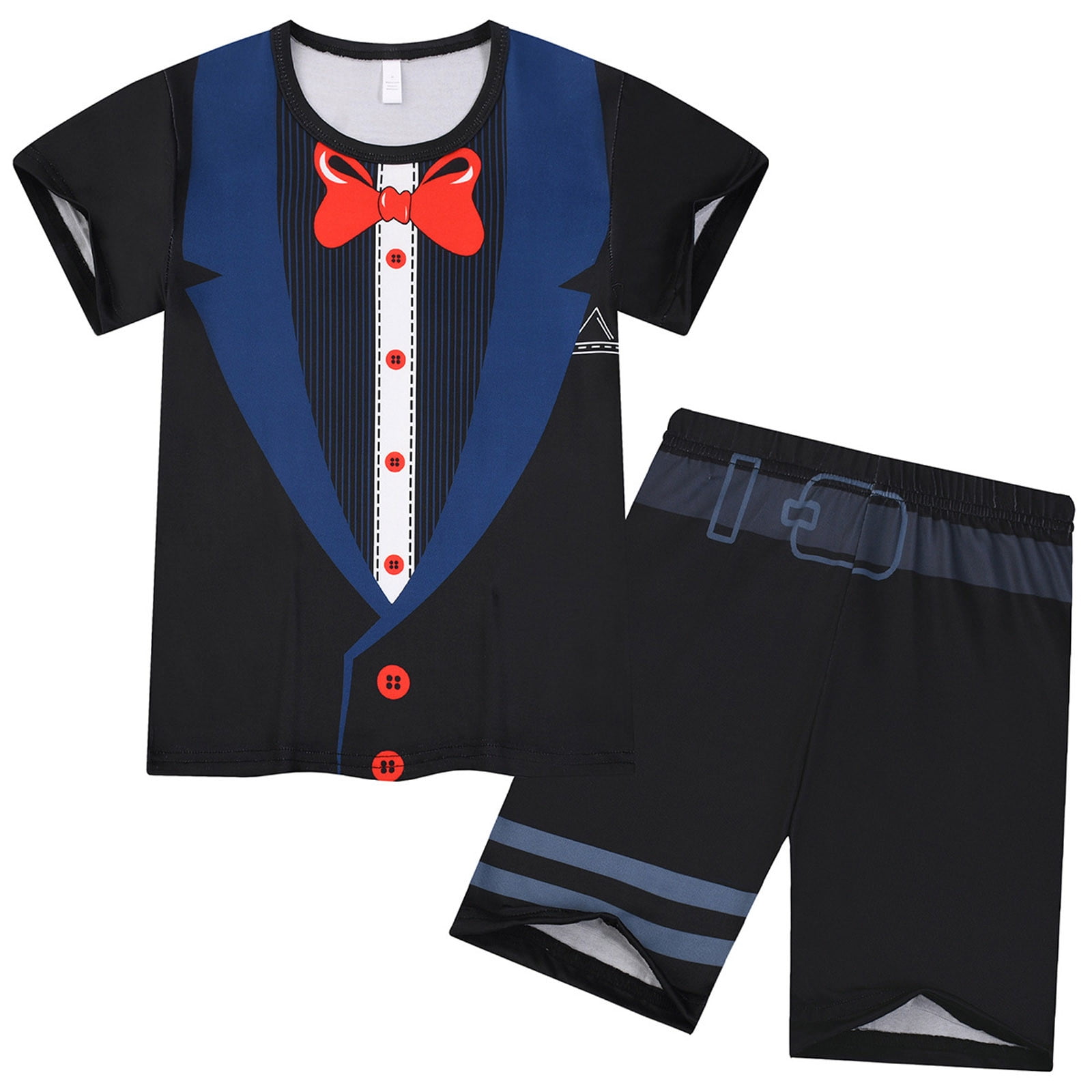 Boy Outfits Summer Home Casual Short Sleeve Combo And Shorts Sets Boys ...