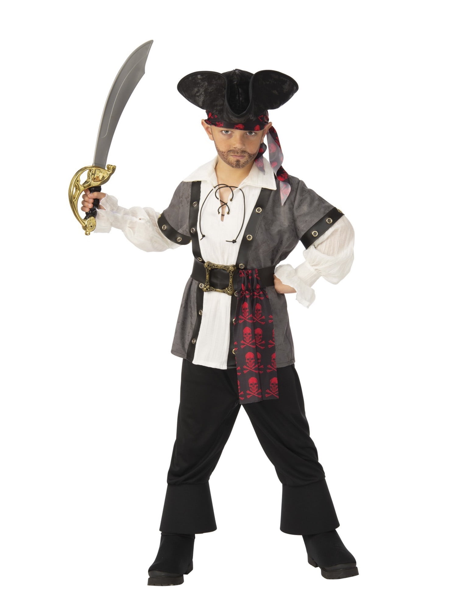Rubies Classic Pirate Costume for Kids, Boys Large - Walmart.com