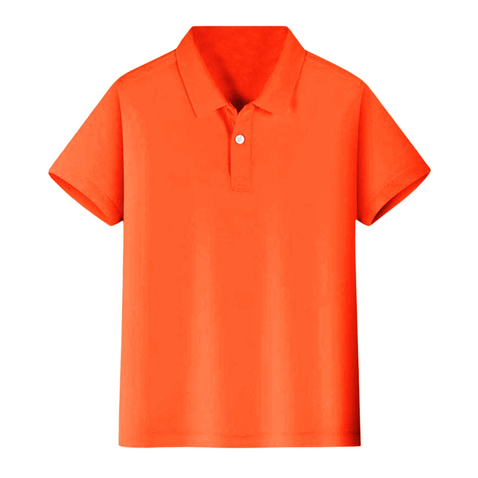 Boy Polo Shirt with Short Sleeves Orange Polo Shirt for Boys Fashion ...