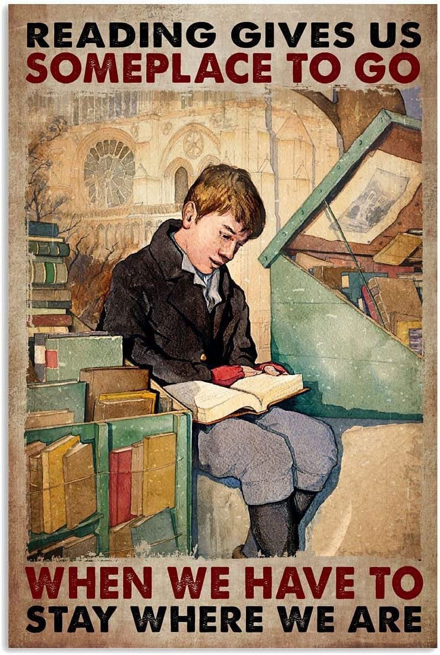 Boy Reading Give Us Someplace to Go When We Have to Stay Where We are ...