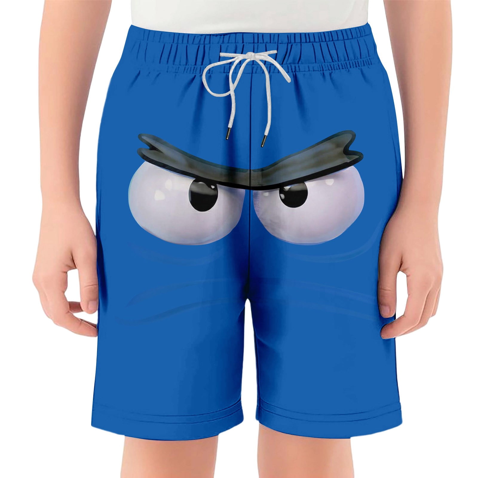 Boy'S Swim Trunks Graphic Print Elastic Waistband Pockets Beach Clothes ...