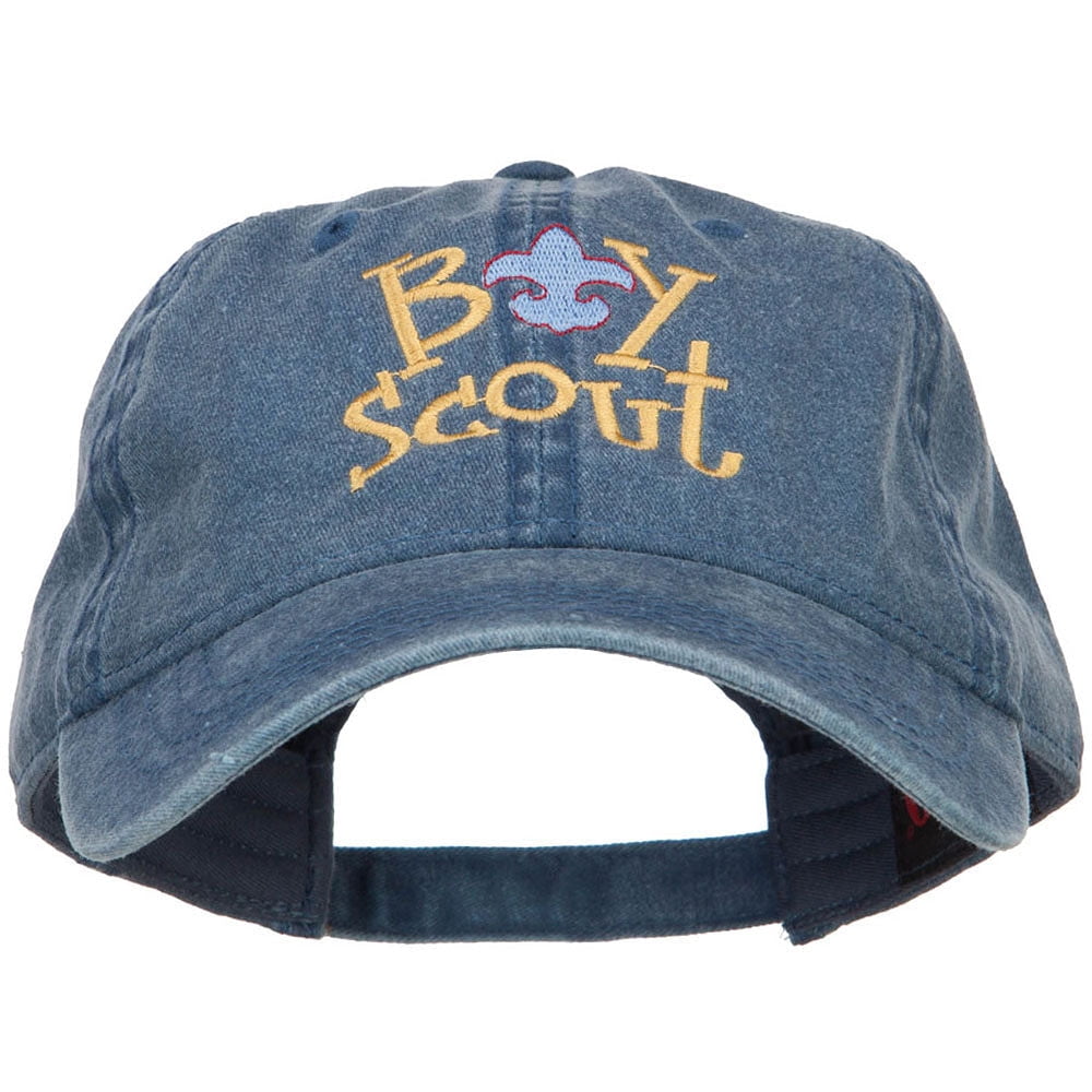 Boy Scout Logo Embroidered Washed Cap - Navy OSFM - Walmart.com