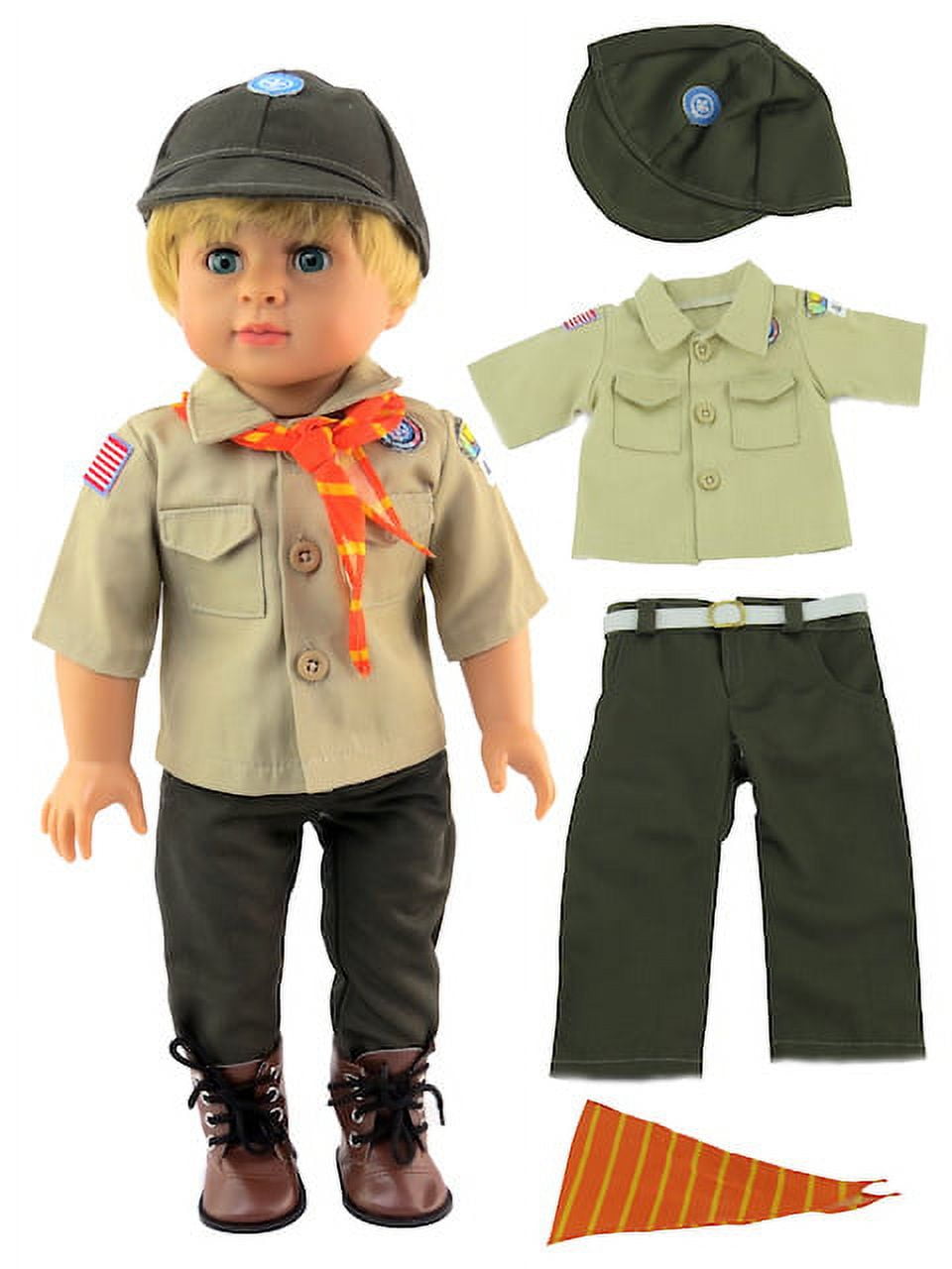 Boy Scout Outfit for 18 Inch Dolls | American Fashion World - Walmart.com