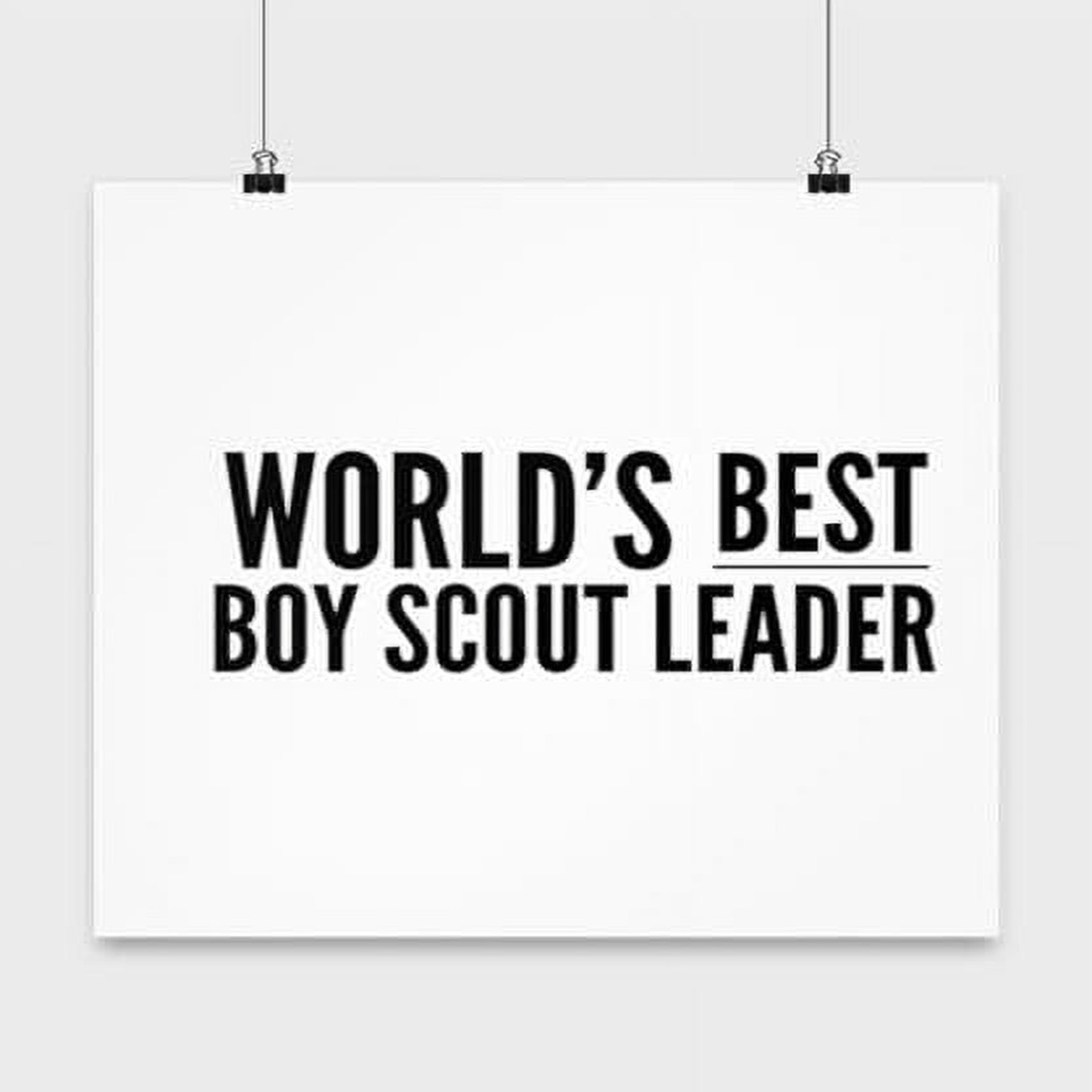 World's Best Boy Scout Poster - 13x13 Wall Art for Scouts & Birthdays ...