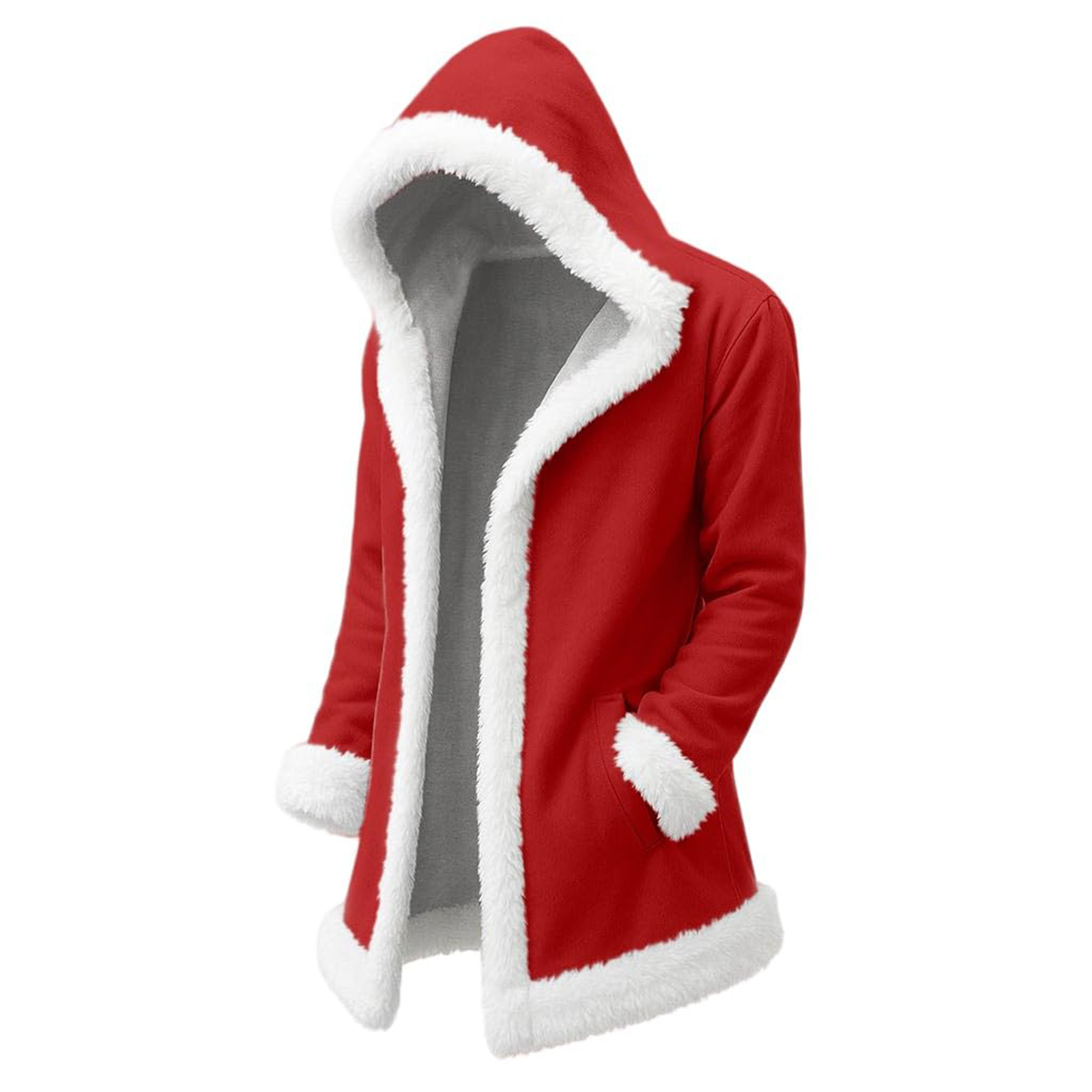 Boy Sherpa Lined Jacket, Hooded Zip-Up Coat with Plush Faux Fur Trim ...