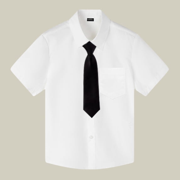 Boy Shirts Size 100 Youth Solid Color Short Sleeve Button Down Shirt ...