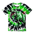Boy Shirts Size 8-9Y Kids Tie Dye Print Crew Neck Short Sleeve Casual ...