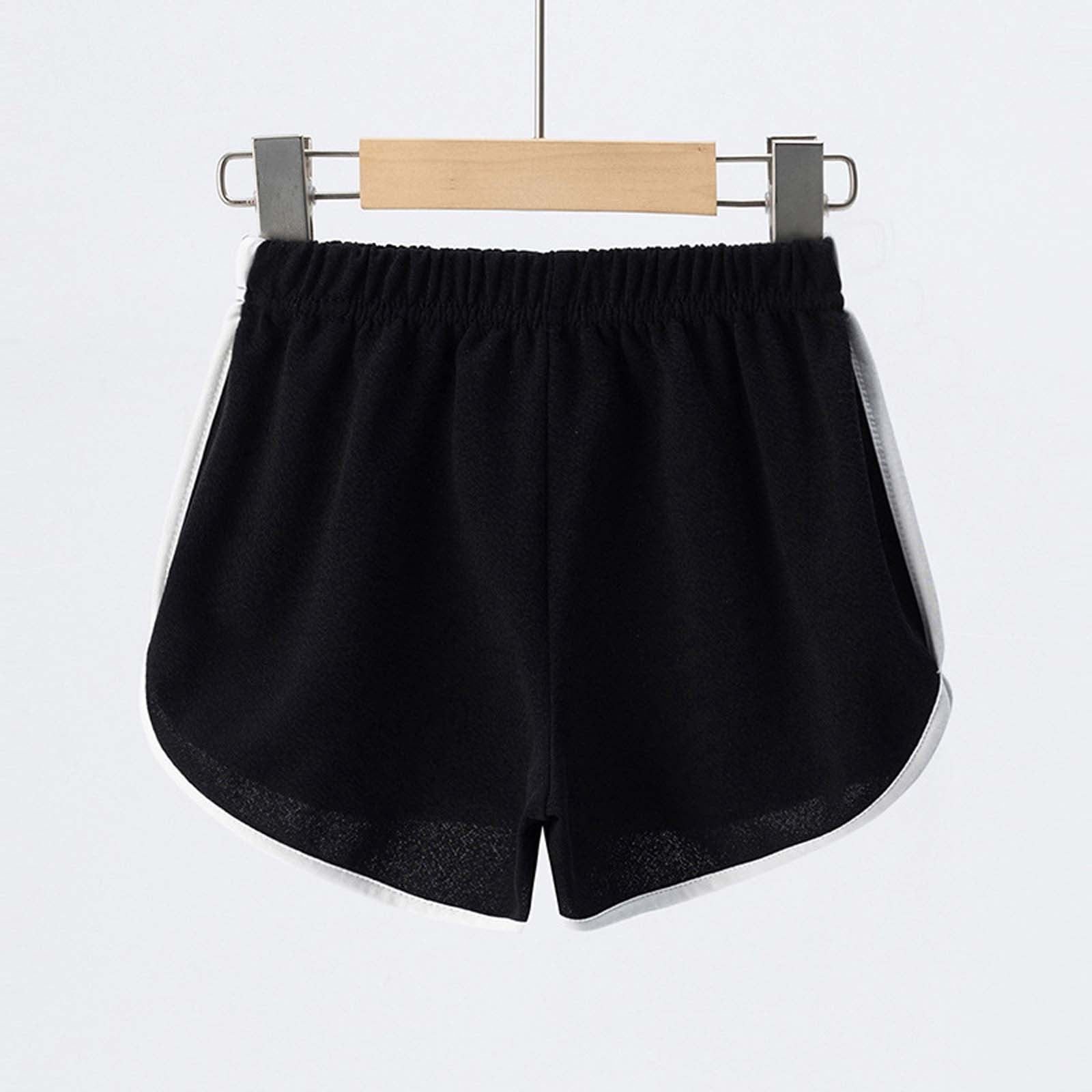 Boy Shorts Beach Shorts Textured Fabric Solid Print Elastic Waist ...