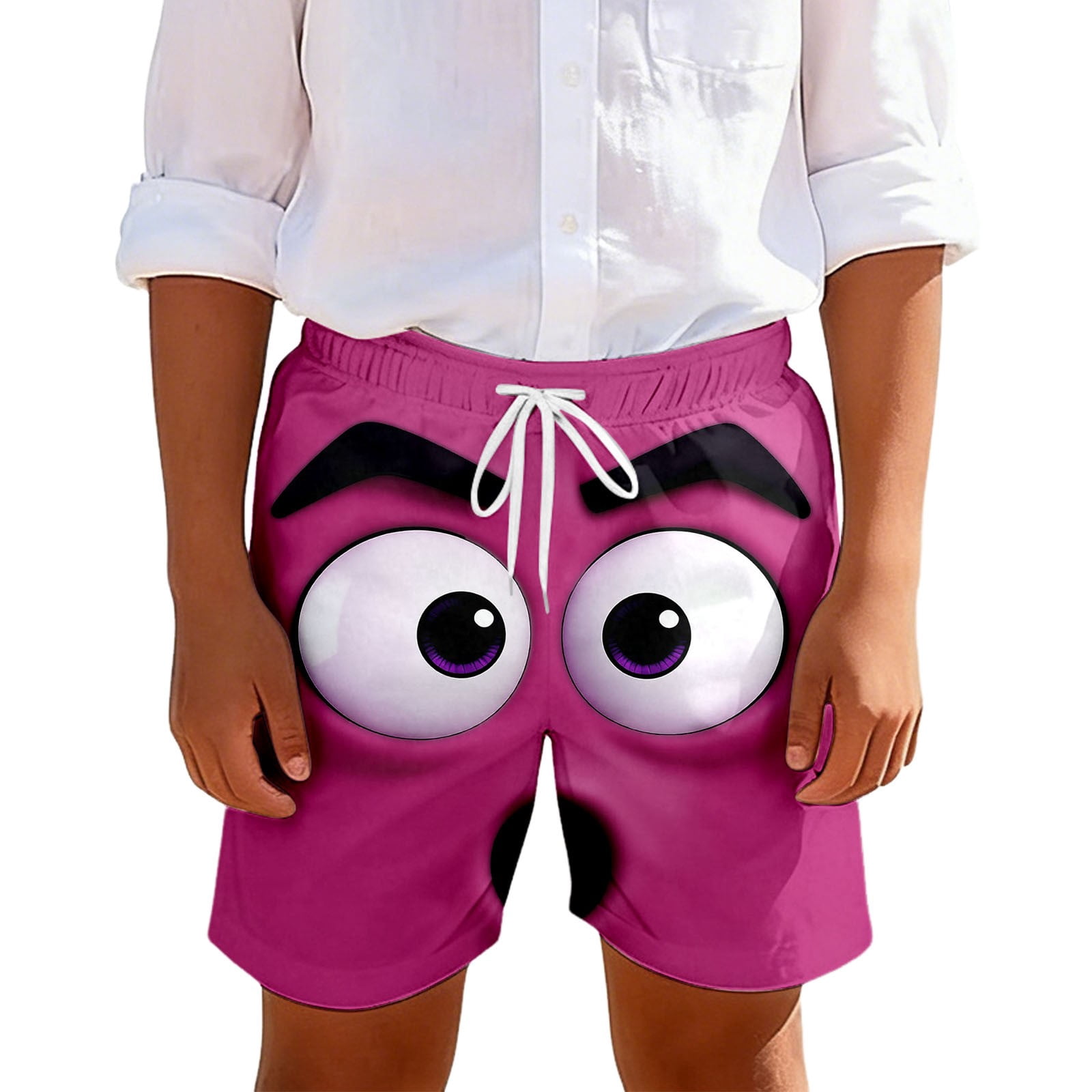 Boy Shorts Size 6 Boys Casual Shorts With Playful Face Prints ...