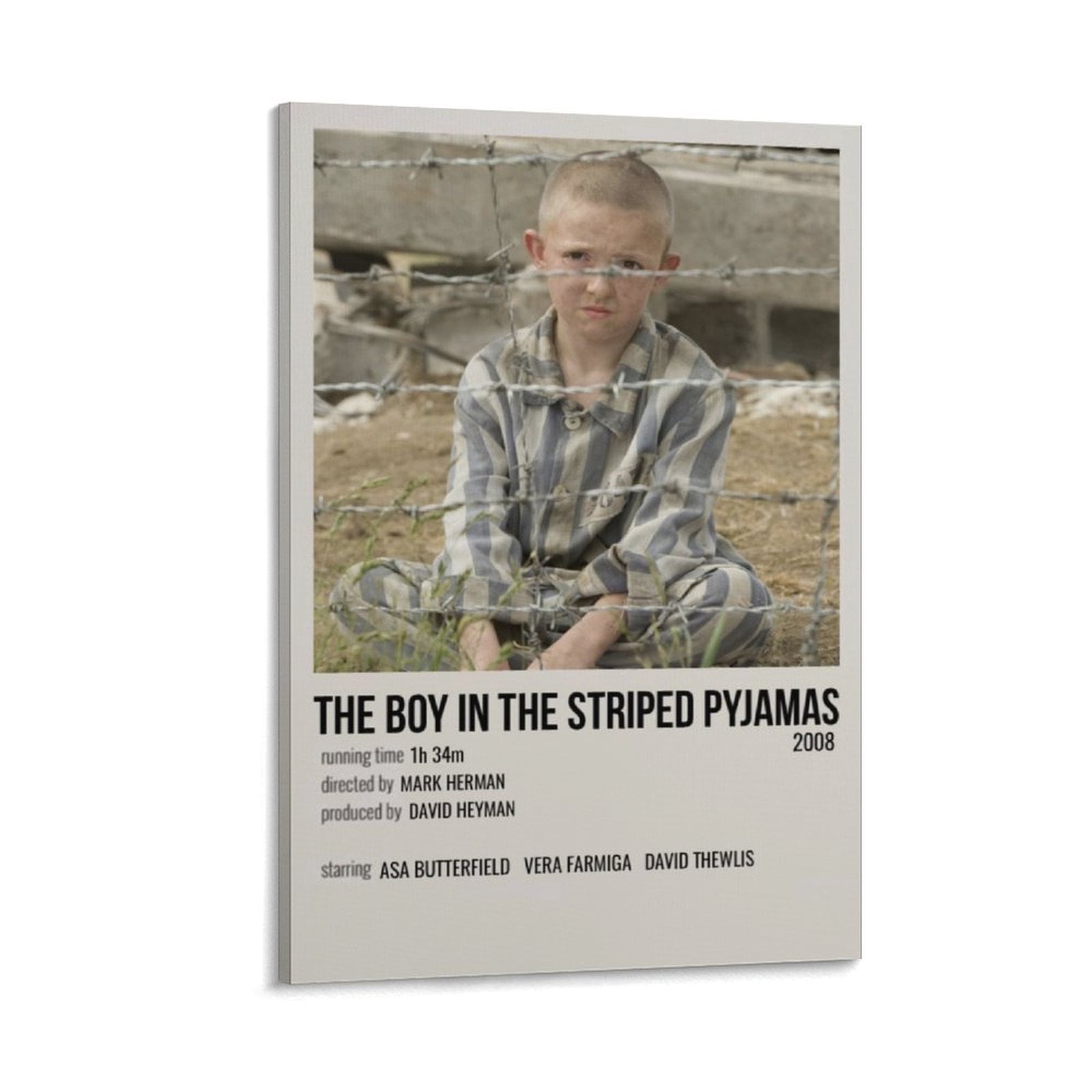The Boy in The Striped Pajamas Movie Poster (4) Canvas Poster Wall Art ...