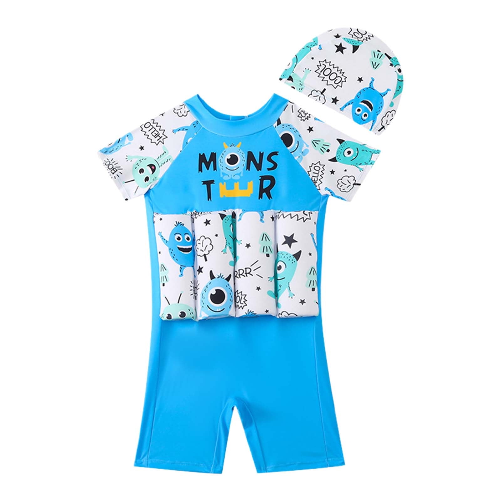 Boy Swim Set 5t Crew Neck Upf 50+ Fba Swim Shirt and Bathing Suit Trunk ...