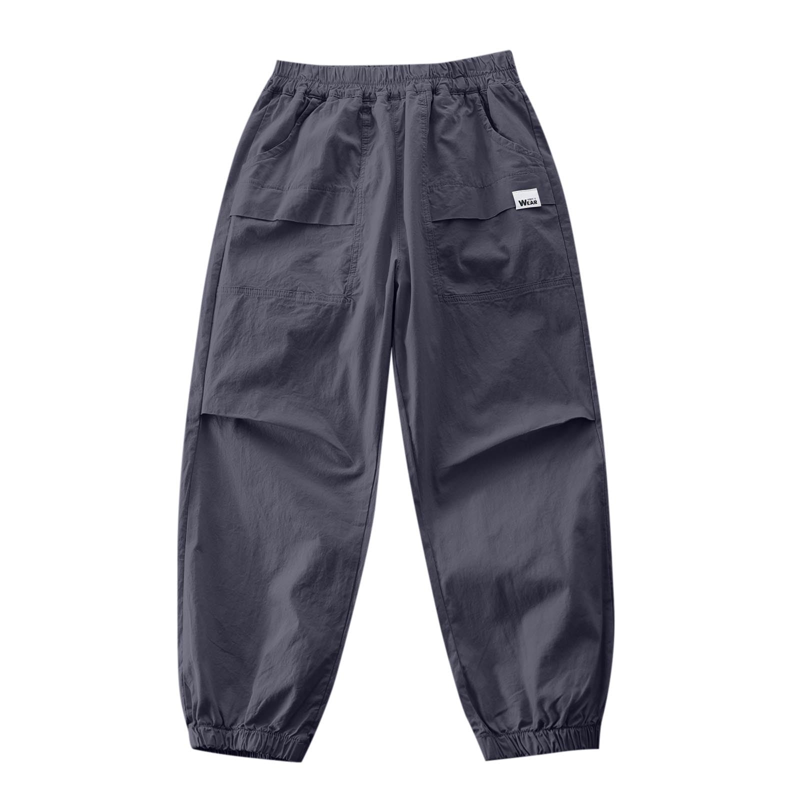 Boy Thin Quick Dry Straight Leg Long Leg Loose Fit Trousers Pants ...