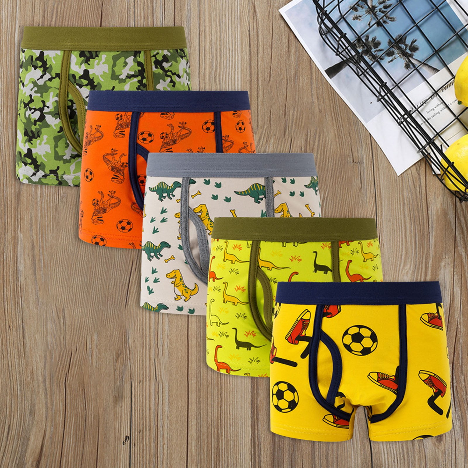 Boy Underwear 6t Boys Underwear Stretchy Color Boy Car Stripe Firetruck ...