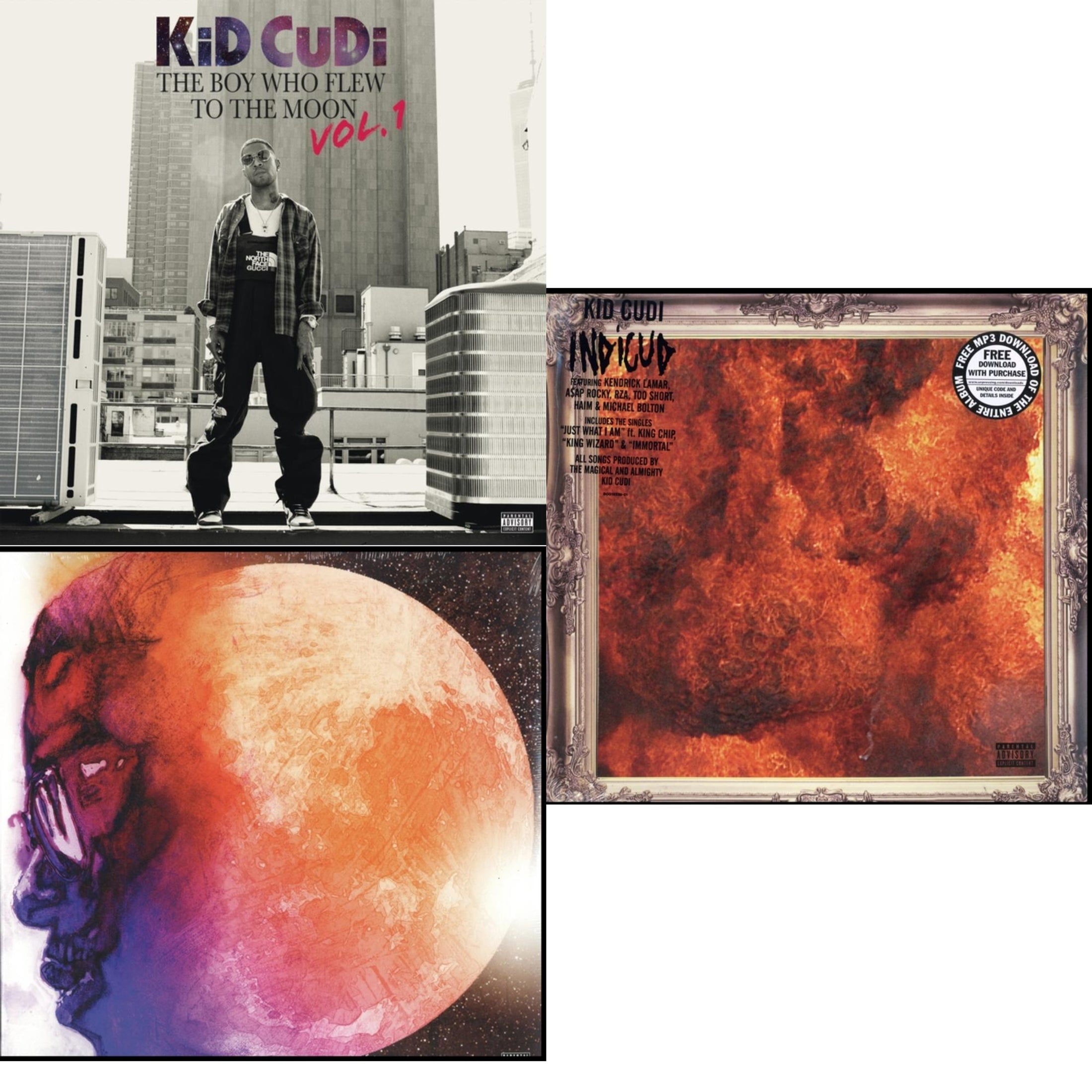 Boy Who Flew To & Man On Moon: End Of Day & Indicud [LP Vinyl Bundle ...