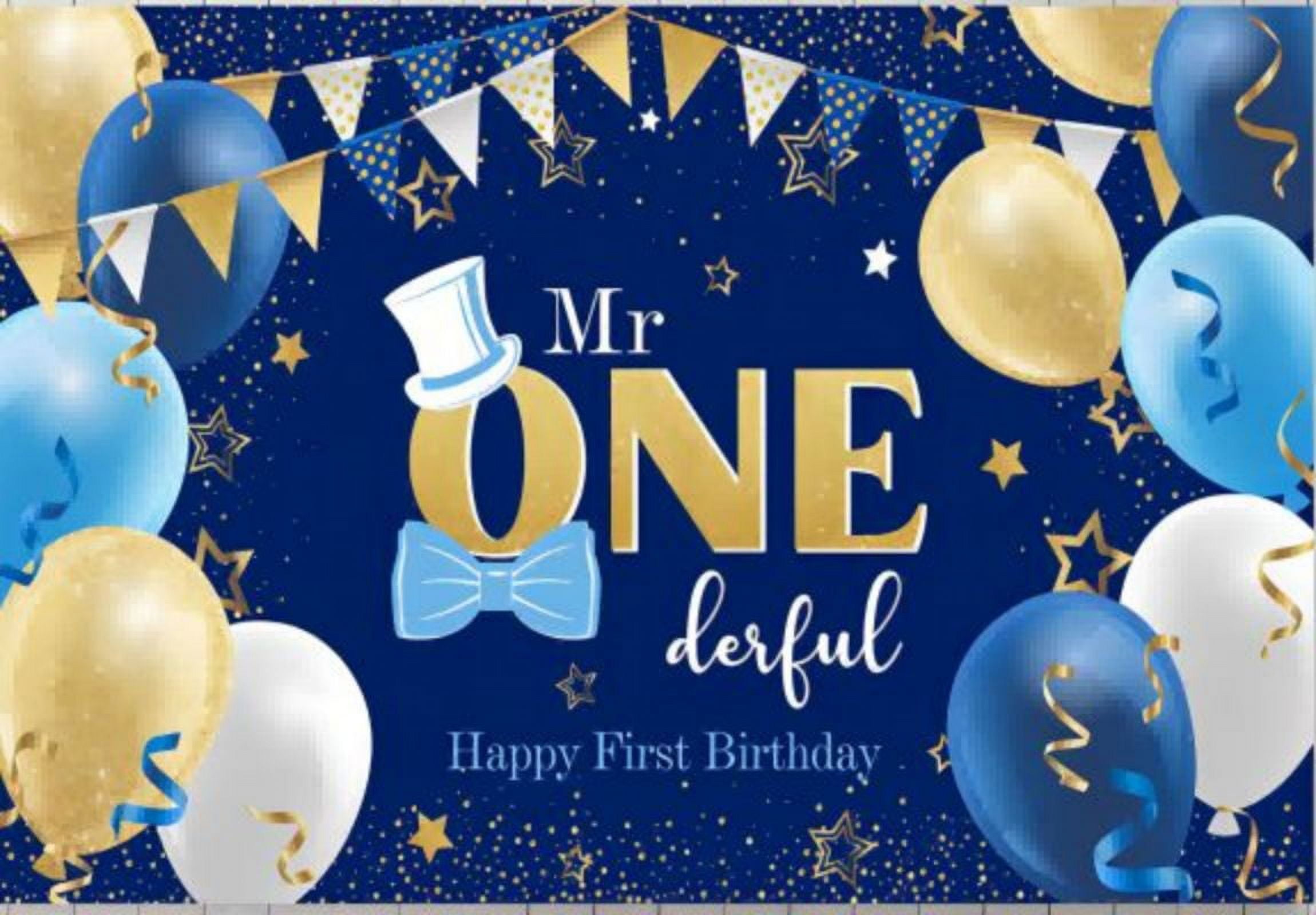 Boy Winter Onederland Backdrop Sweet Snowflake Happy First Birthday ...