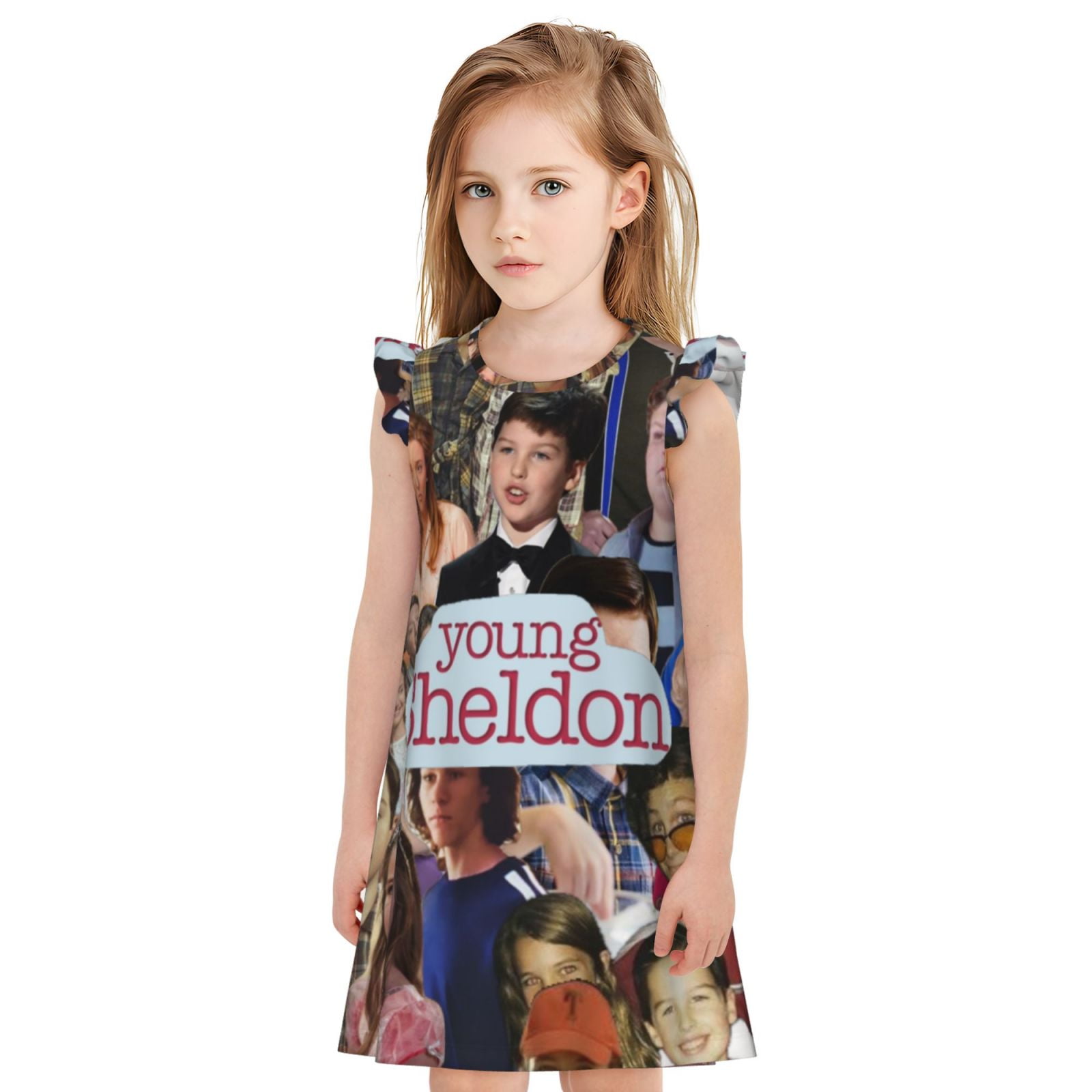Boy Young Sheldon Animated Girl's Nightgowns Pajamas Dress Soft Children Nightdress Casual ...