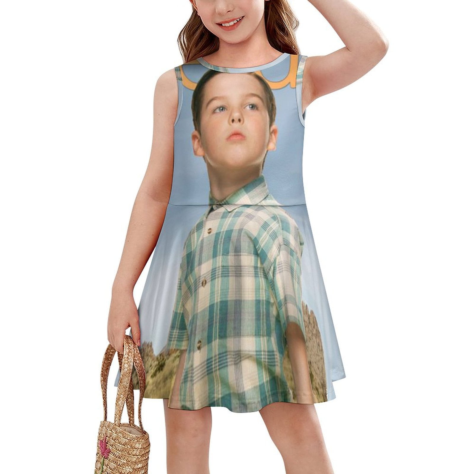 Boy Young Sheldon Girls Dress Fashion 3D Printed Classical Kid's Summer ...