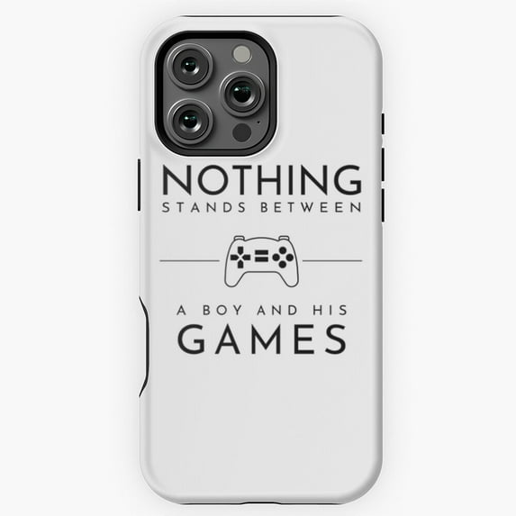 Boy and Games Minimalist Design iPhone Case 17 16 15 14 13 12 11 Pro ...