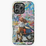 Boy and Girl Urban Pop Art Design iPhone Case 17 16 15 14 13 12 11 Pro ...