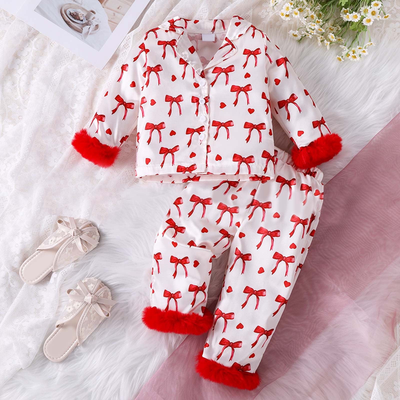 Boy&girls Pajamas Long Sleeve Comfort Suit Kids Clothes Toddler ...