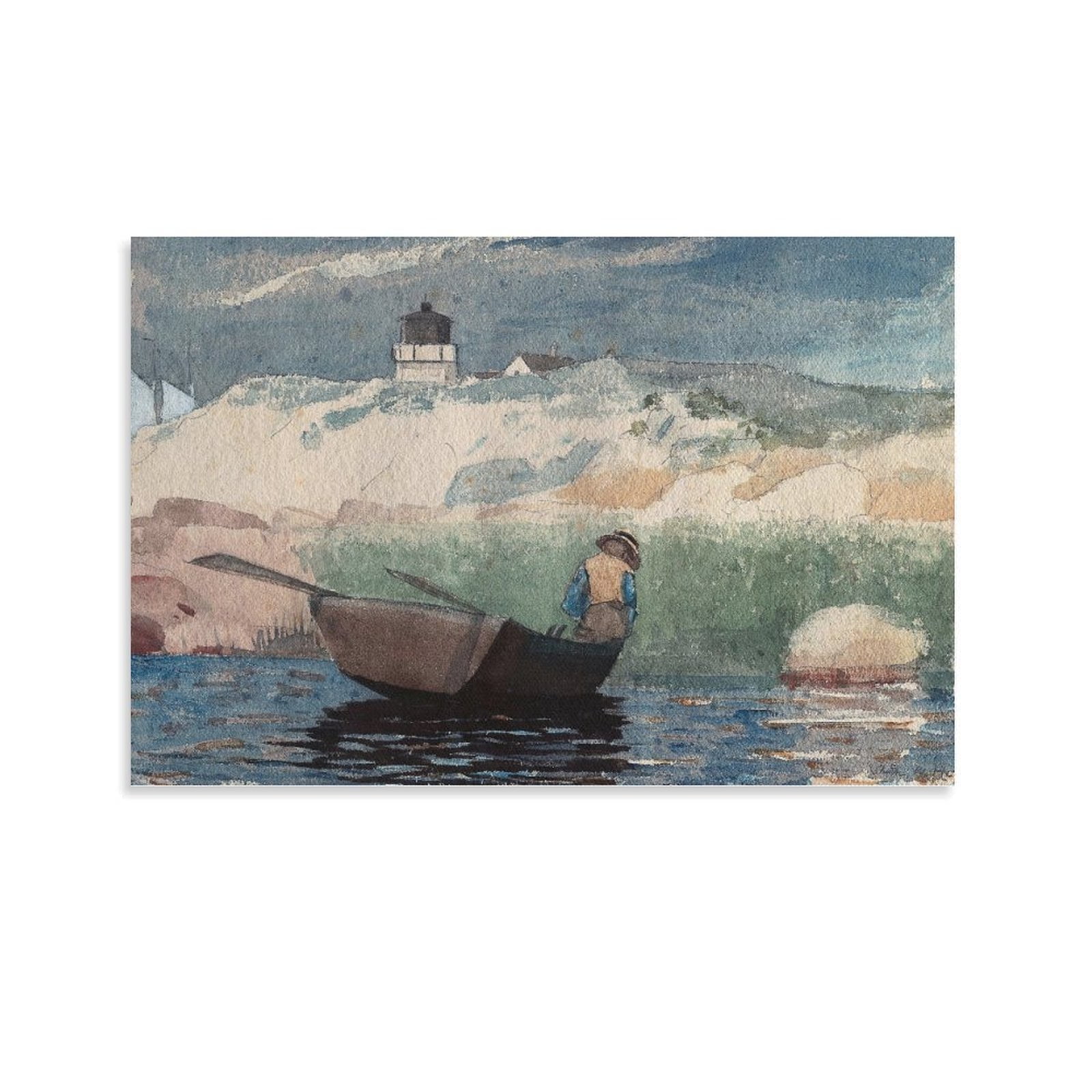 Unbranded Print Boy in Boat, Gloucester by_Winslow Homer 24x36 Inch ...