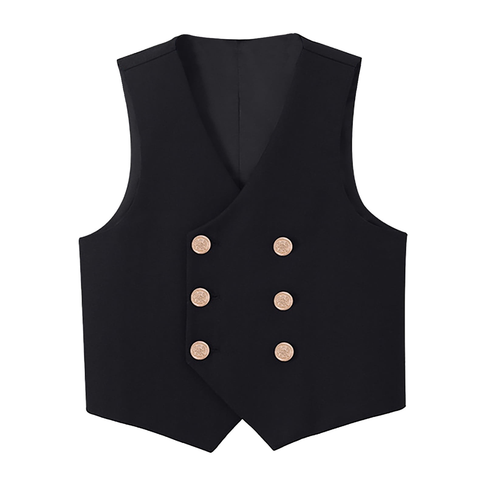 Boy's 4 Button Double Formal Suit Vest - Walmart.com