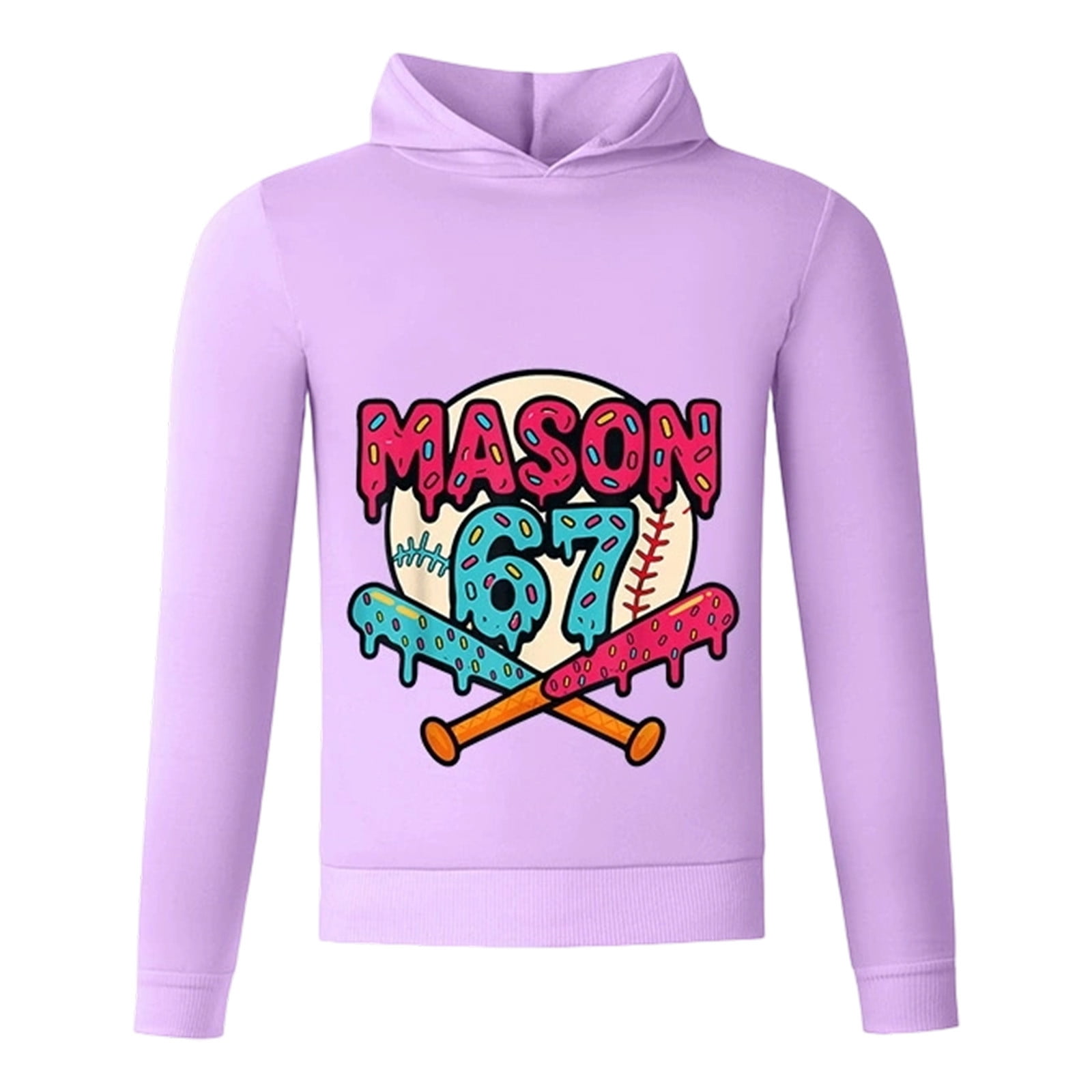 Boy's 67 Meme Hoodie Preppy Cozy Soft 6 7 Hooded Pullover Saint Patrick ...